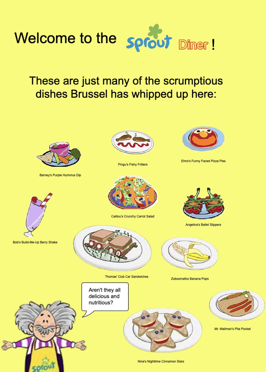 ArtStation - Sprout Character Encyclopedia - Welcome to the Sprout Diner