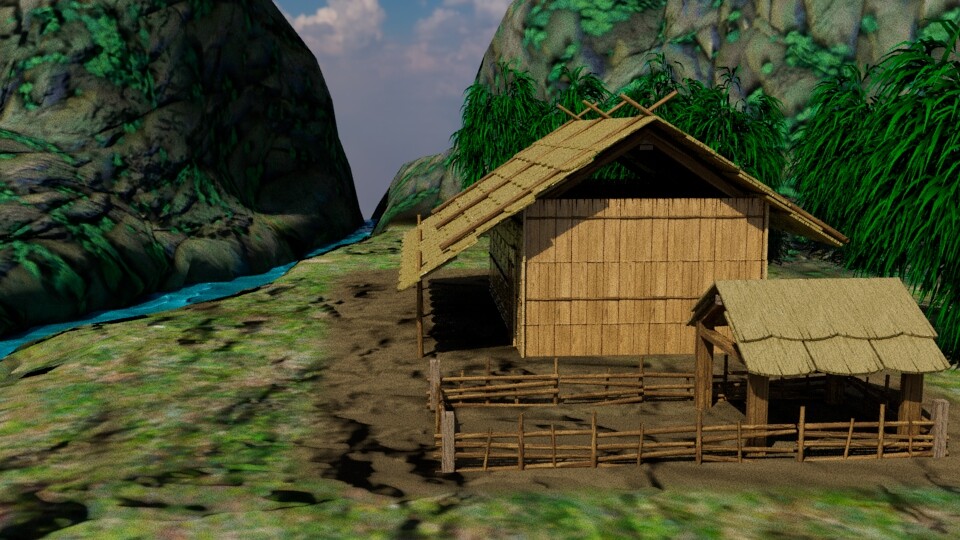ArtStation - Hmong Ghost - Century College 3DMA Solo School Project