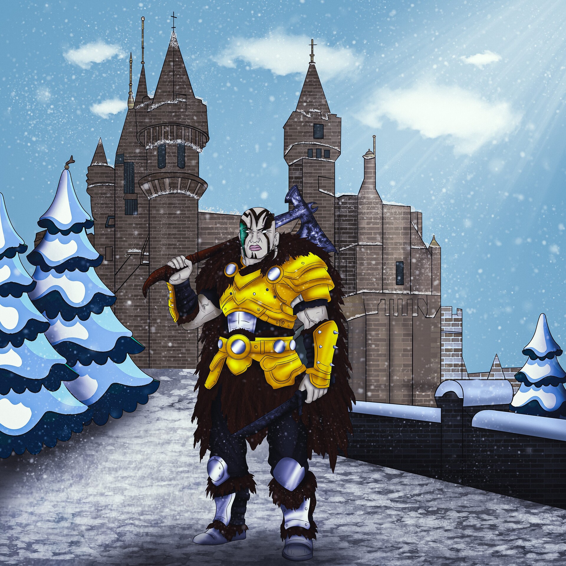 ArtStation - GOLIATH-MALE DND CHARACTER