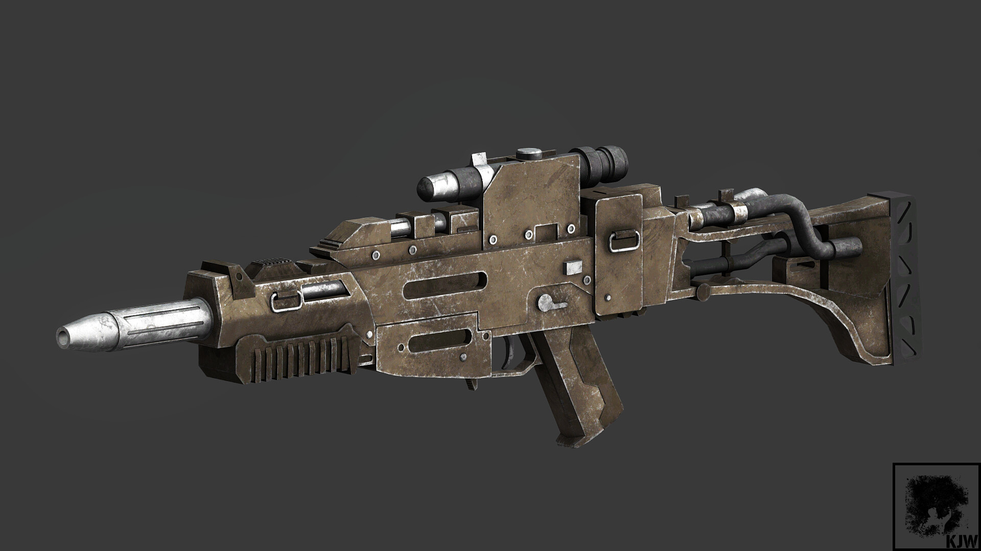 ArtStation - EL-16HFE Blaster Rifle