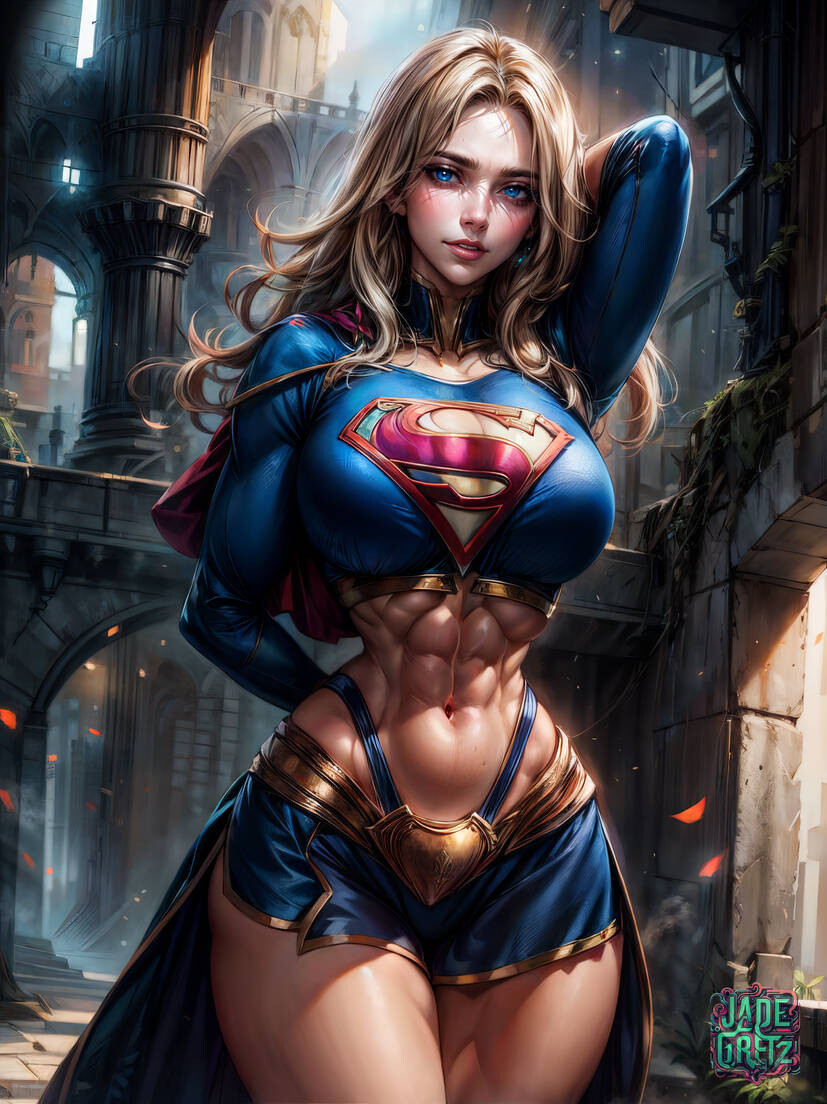 ArtStation - Supergirl: Triumph Over the Shadows of Despair by Jade Gretz