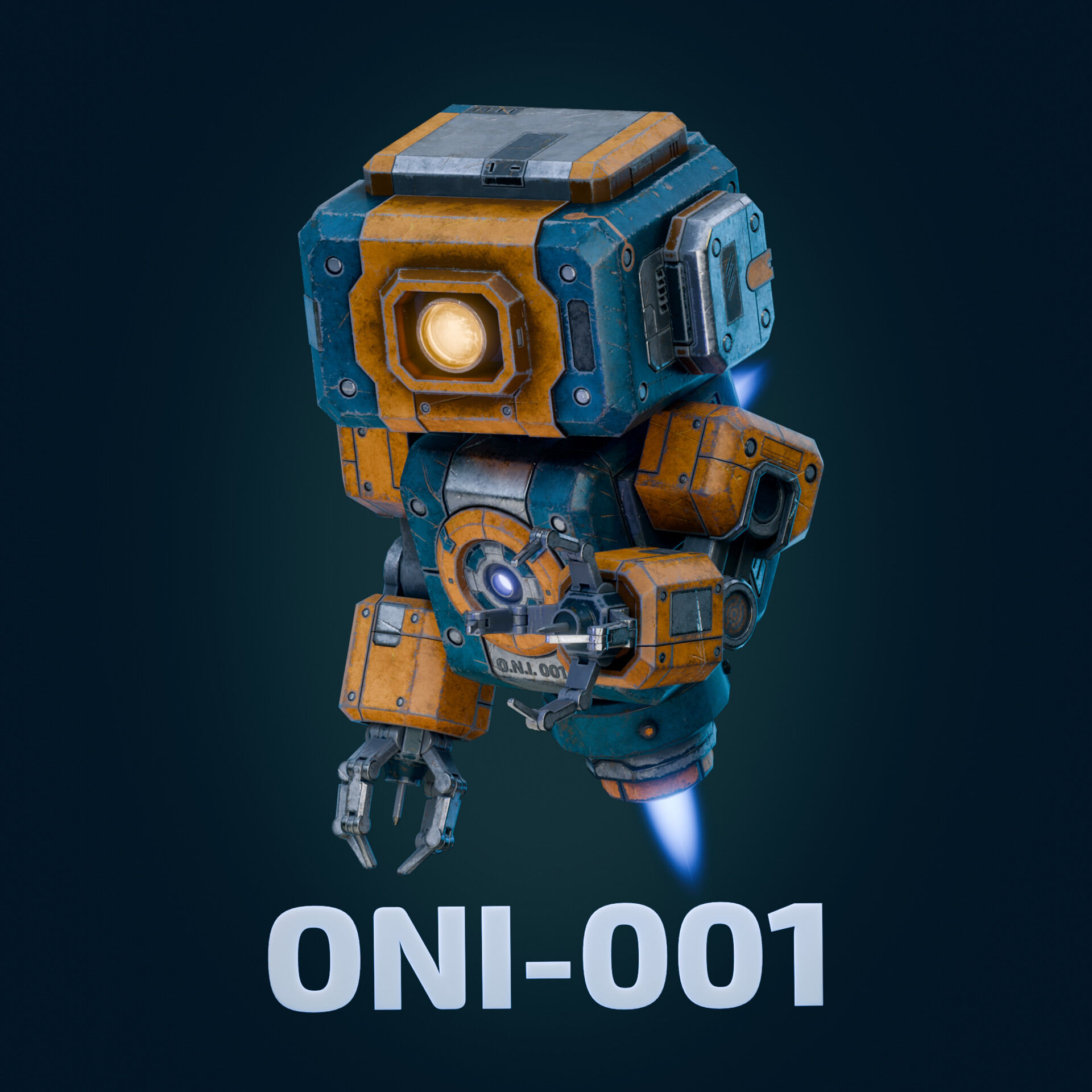 ArtStation - ONI-001 | Modular Space Drone — LIMNUS Project