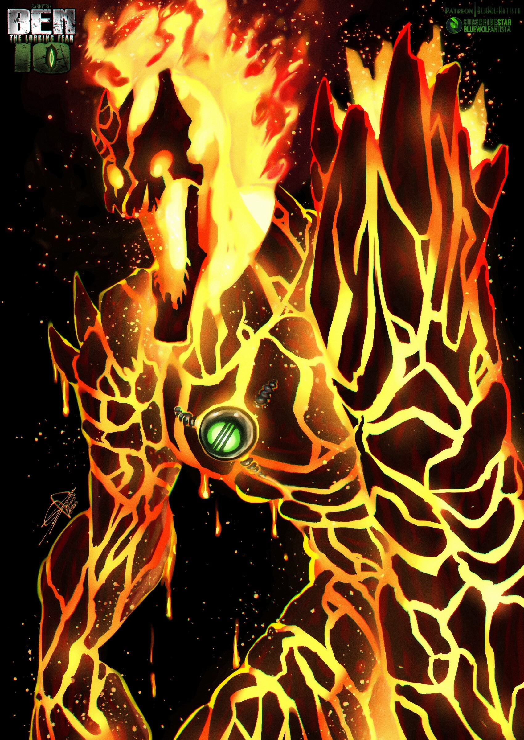 ArtStation - BEN 10 CARNITRIX: HEATBLAST