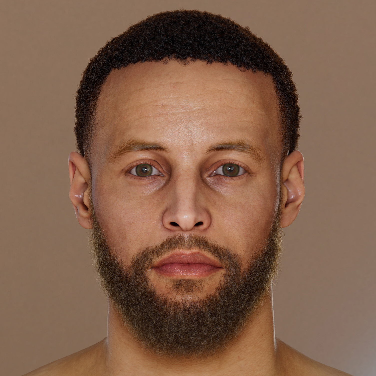 ArtStation - Stephen Curry - 3D likeness - WIP...