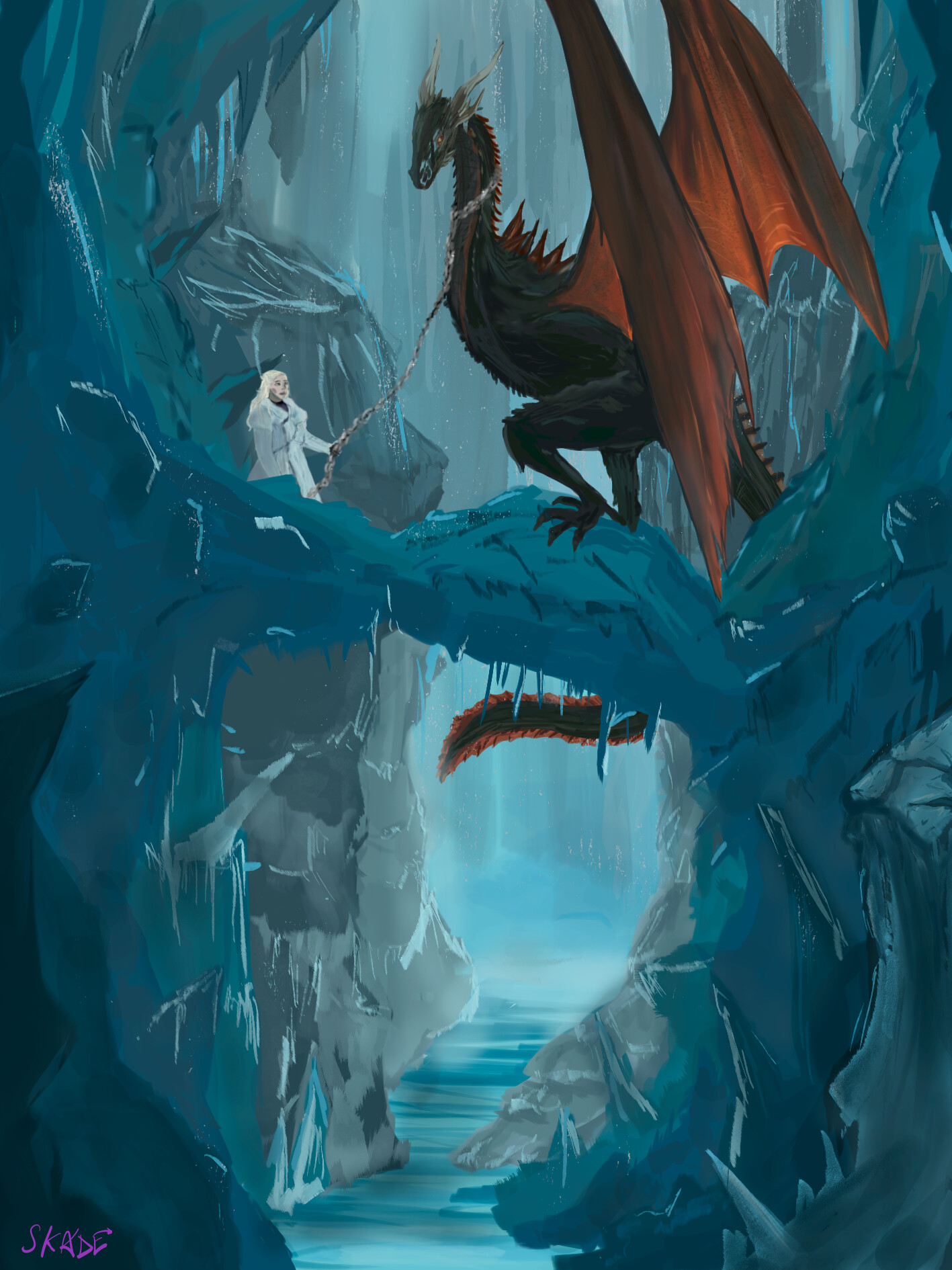 ArtStation - Daenerys and Drogon together until the end