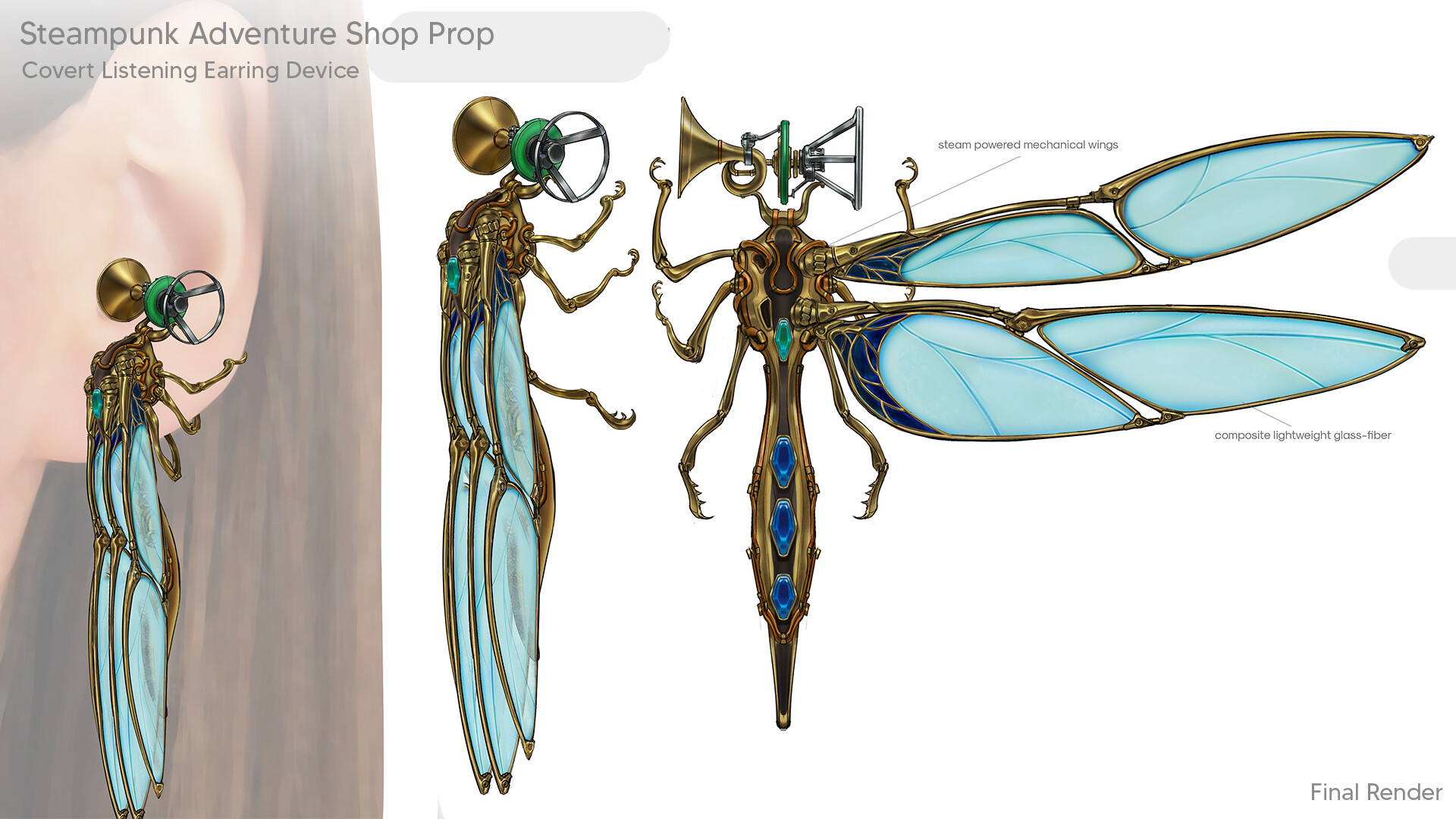 ArtStation - Steampunk Bug Prop