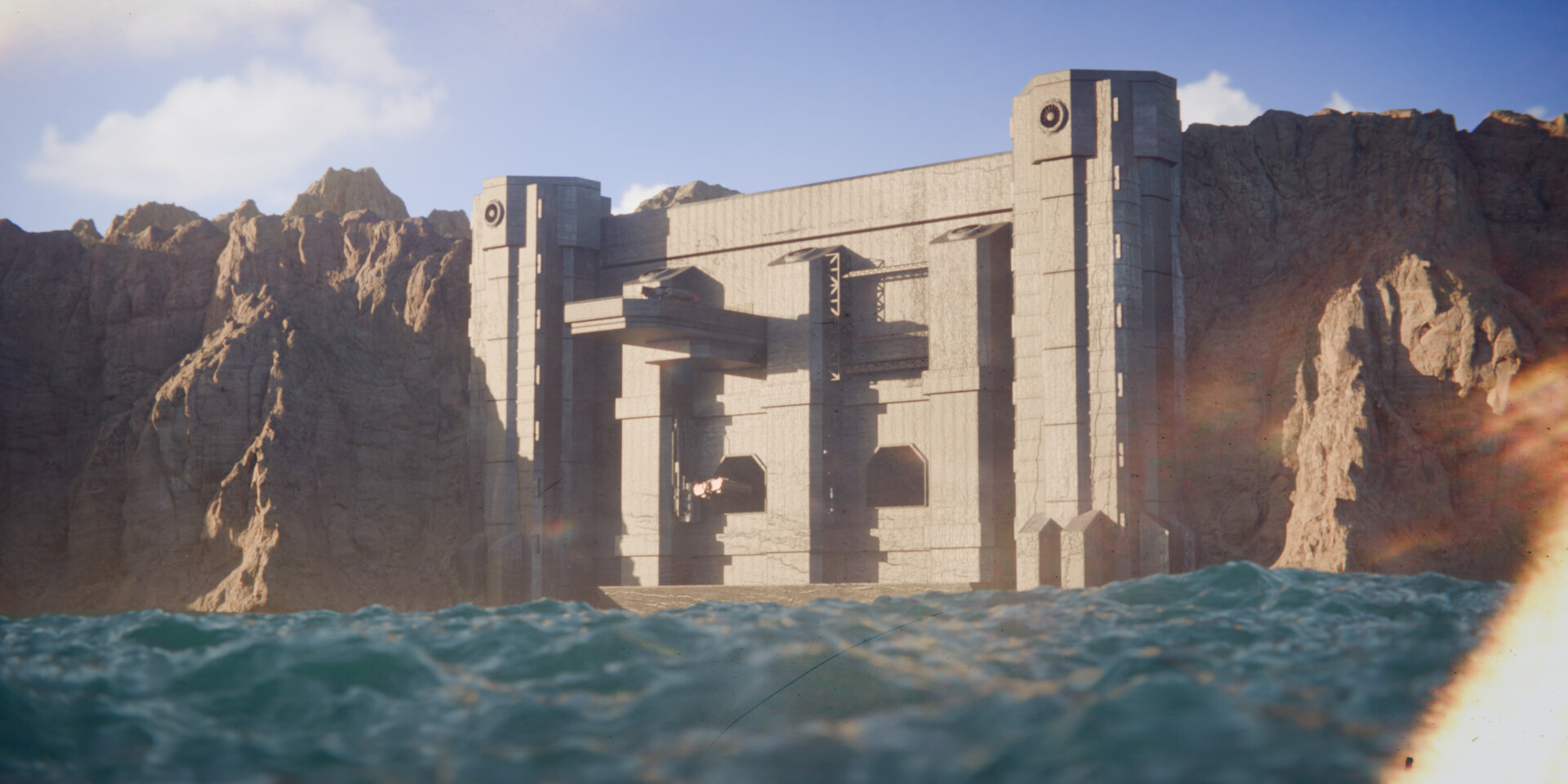 ArtStation - Brutalist structure