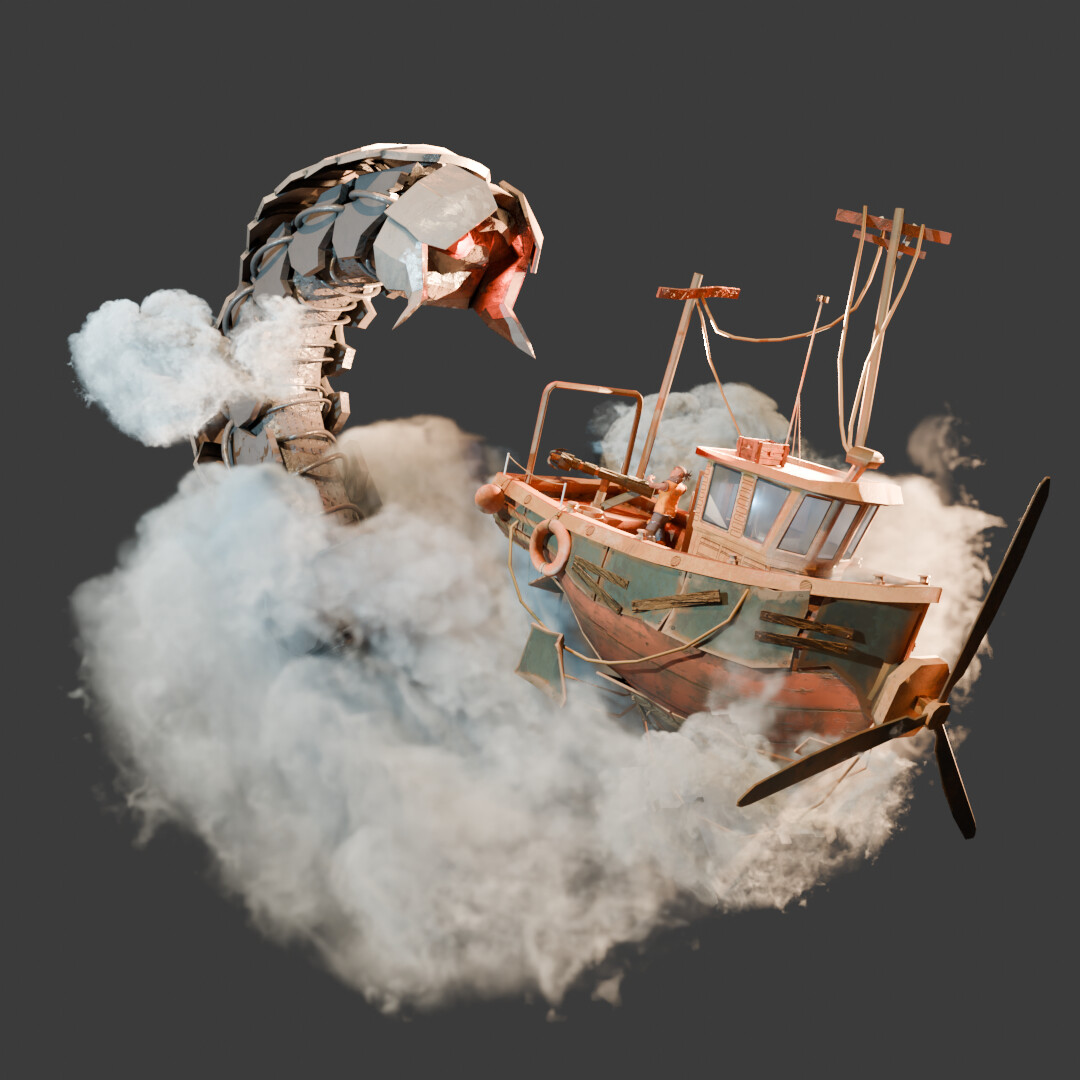 ArtStation - Ship Hunter Mechanic Monster