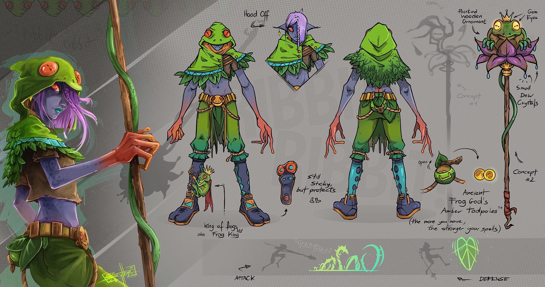 ArtStation - Guardian of the Frog King Character Concept Art