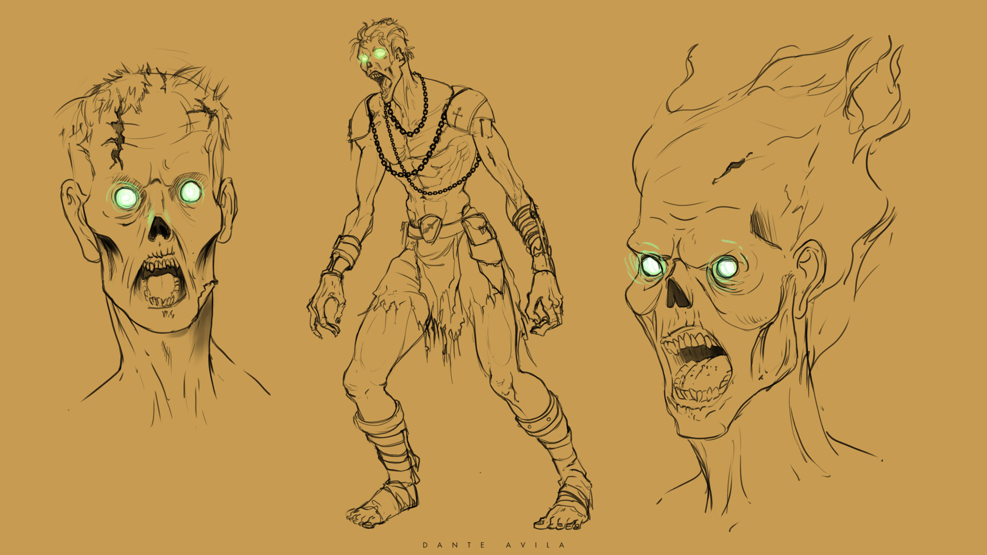 ArtStation - ZOMBIE SKETCH