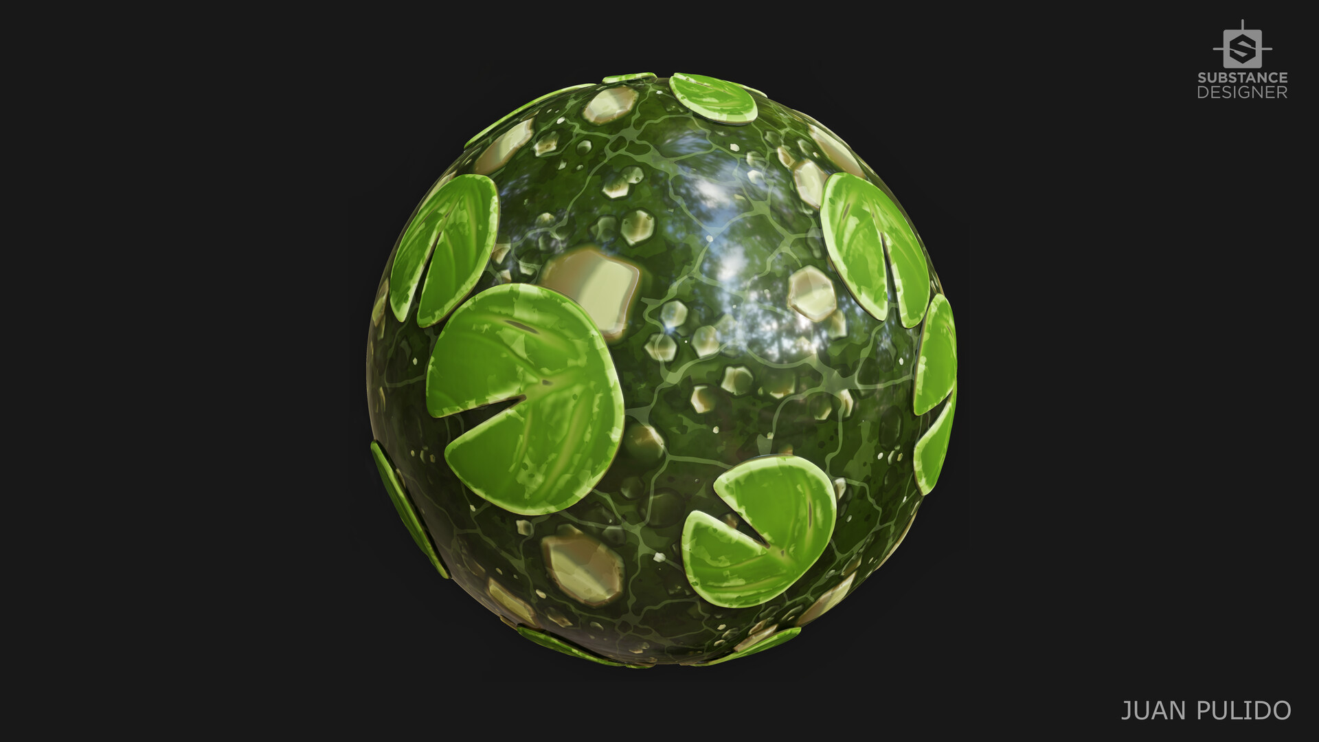 Juan Pulido - Stylized Pond Material - Substance Designer