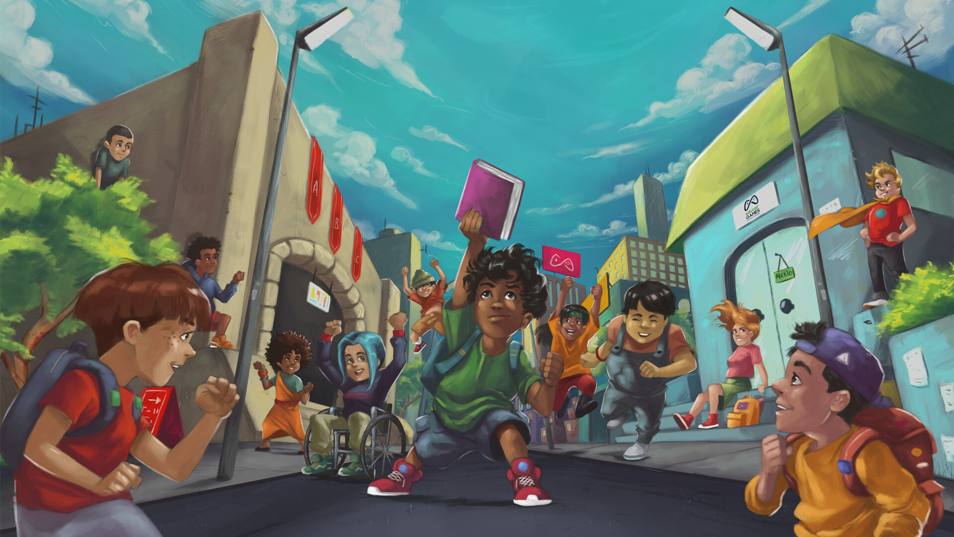 ArtStation - Promorional and Loading Art - Odisseia - Educar games