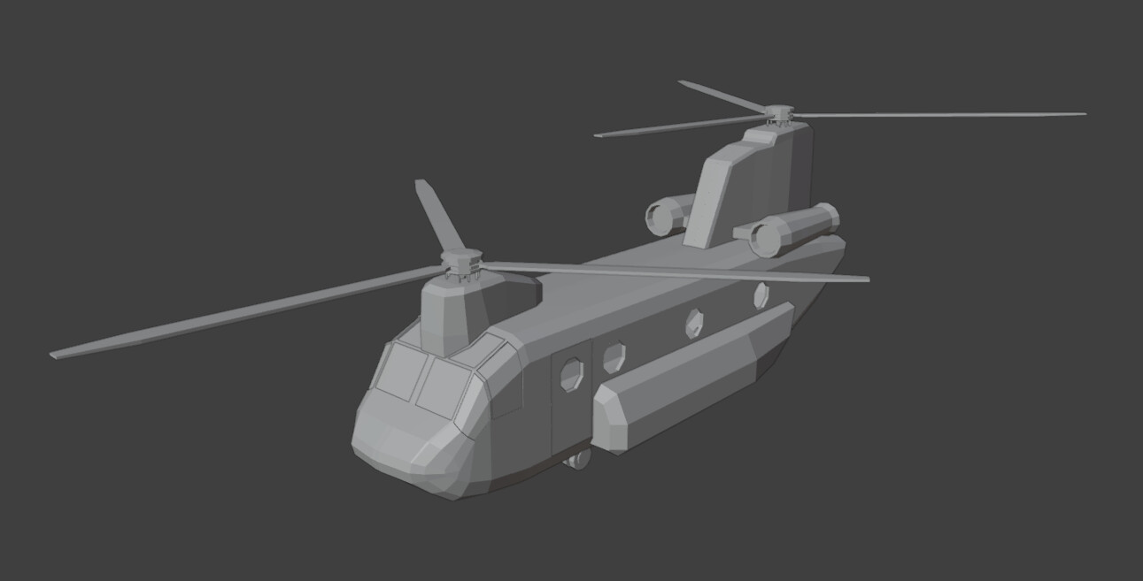 ArtStation - Scram 2 - Chinook Helicopter