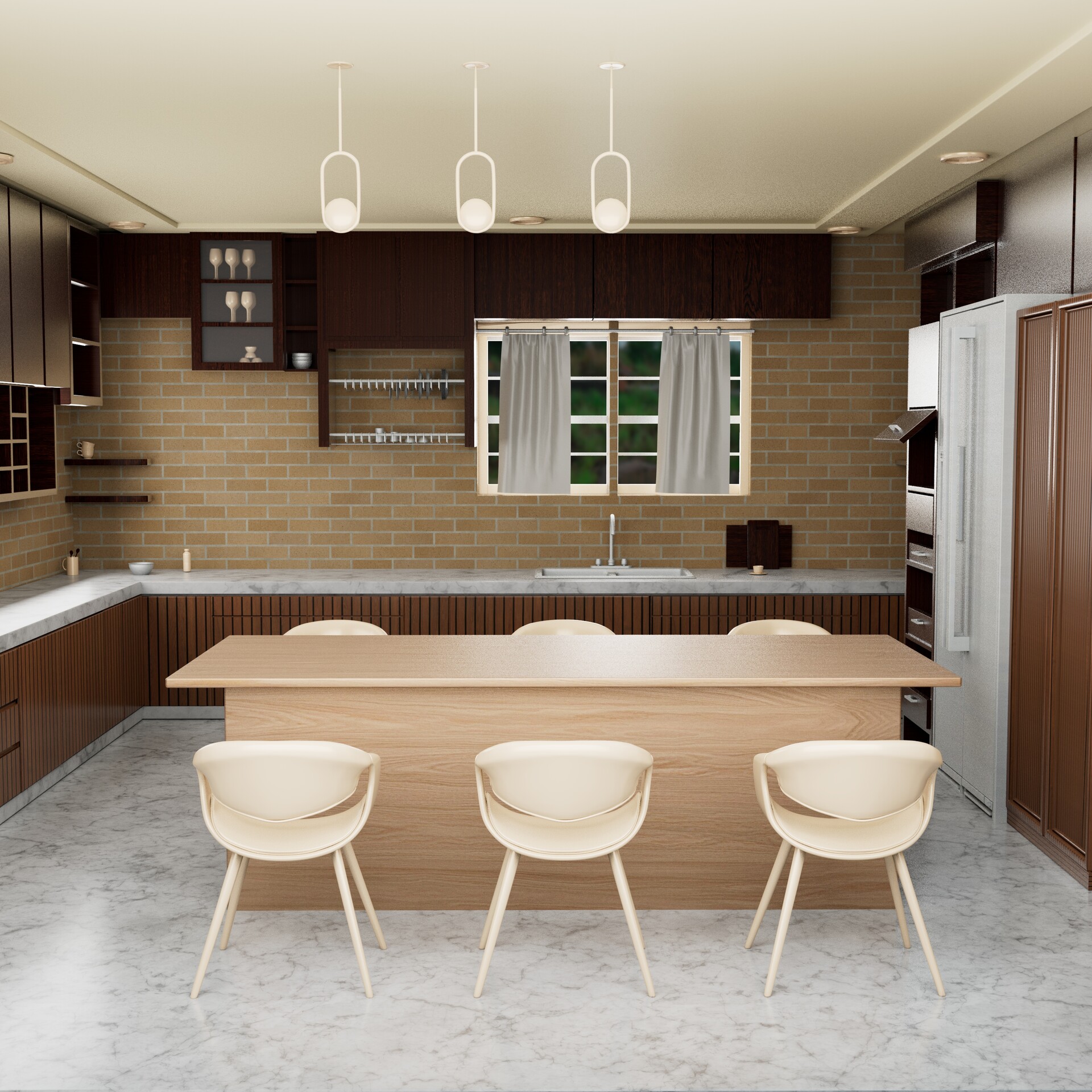 ArtStation - Interior .Kitchen design