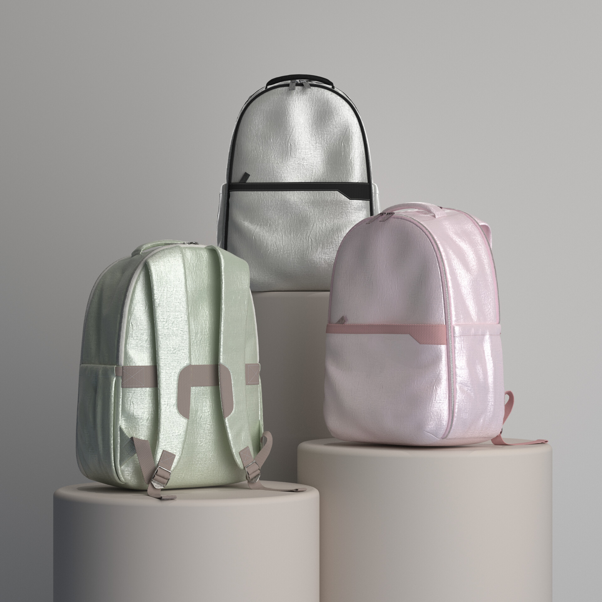 Sarath Krishnan - Metallic Backpack Series – CLO 3D Fashion Visualization