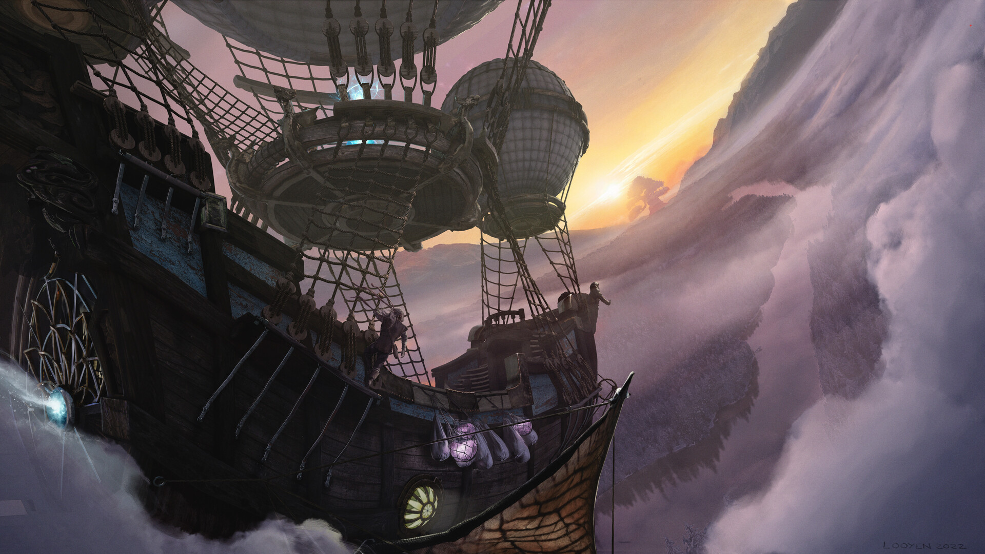 ArtStation - Airship to the Spine of the World: Oswald’s Expedition to ...
