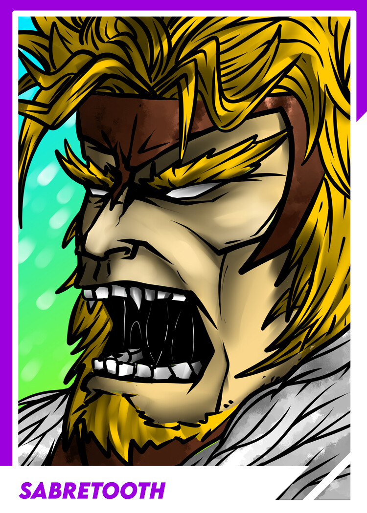 ArtStation - Sabretooth Custom Trading Card