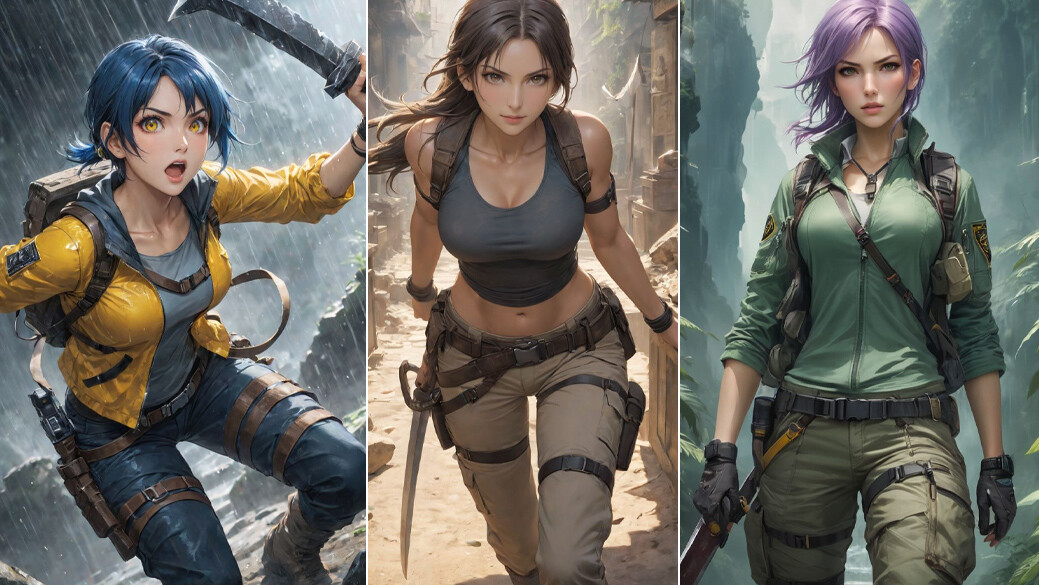 4K Anime Reference Art for Artists and Enthusiasts - 525 Croft-Style ...