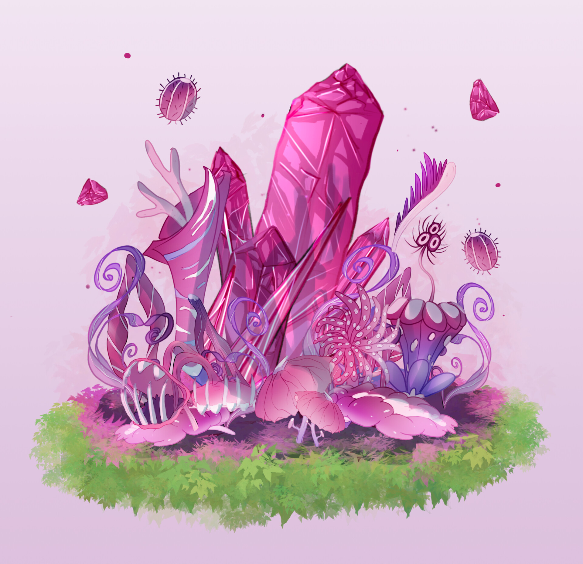 ArtStation - Flora Cluster - Study