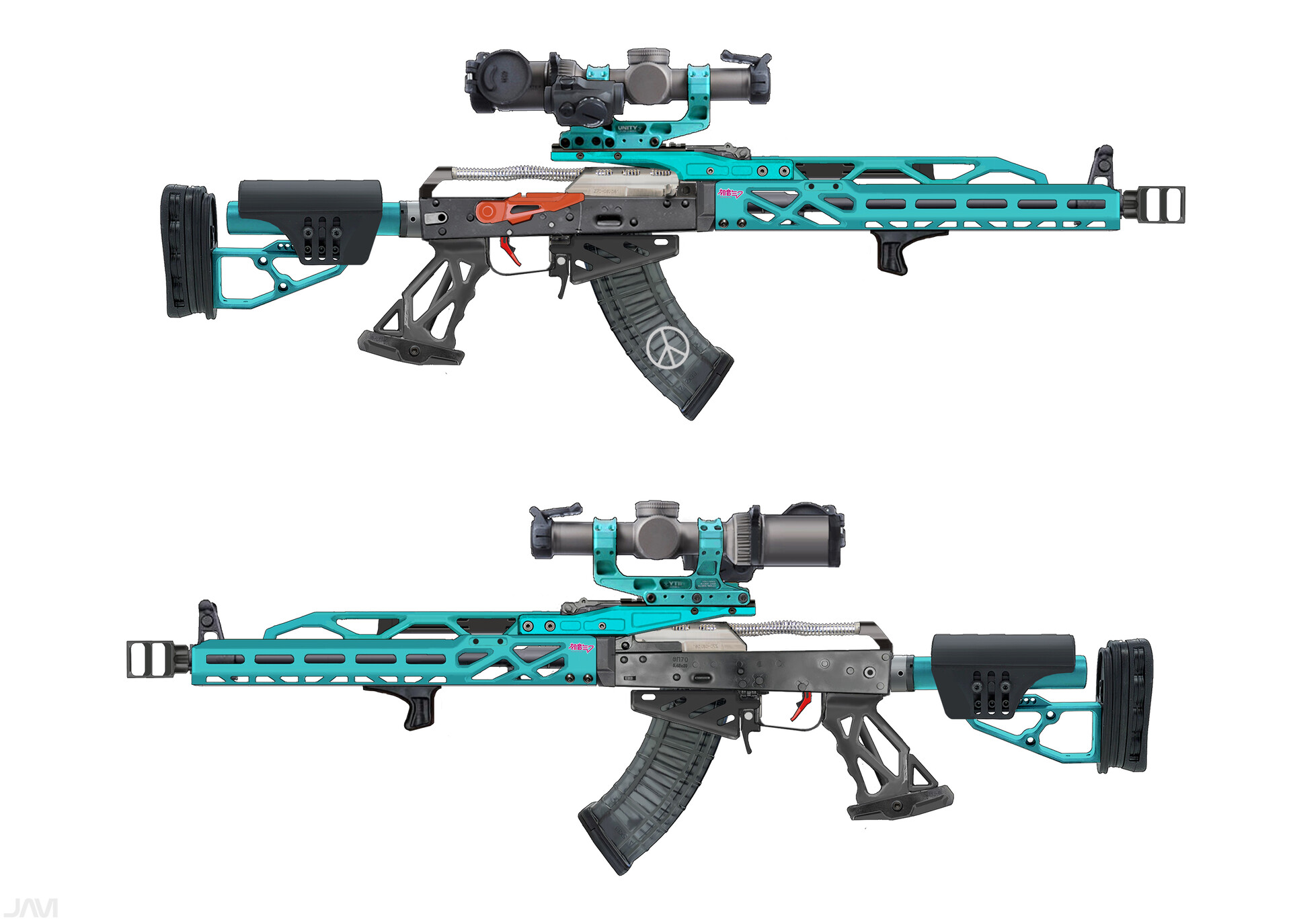 ArtStation - IPSC Rifle Concept Desgin