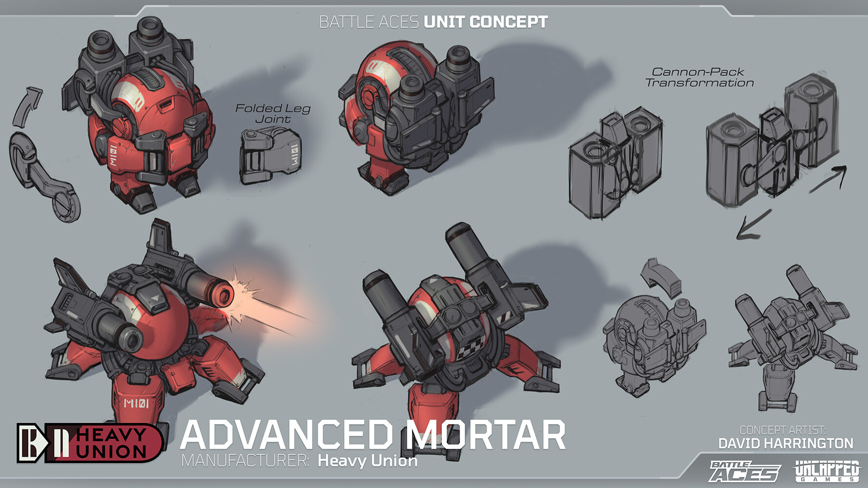 David Harrington - Battle Aces: Advanced Mortar Concept Art