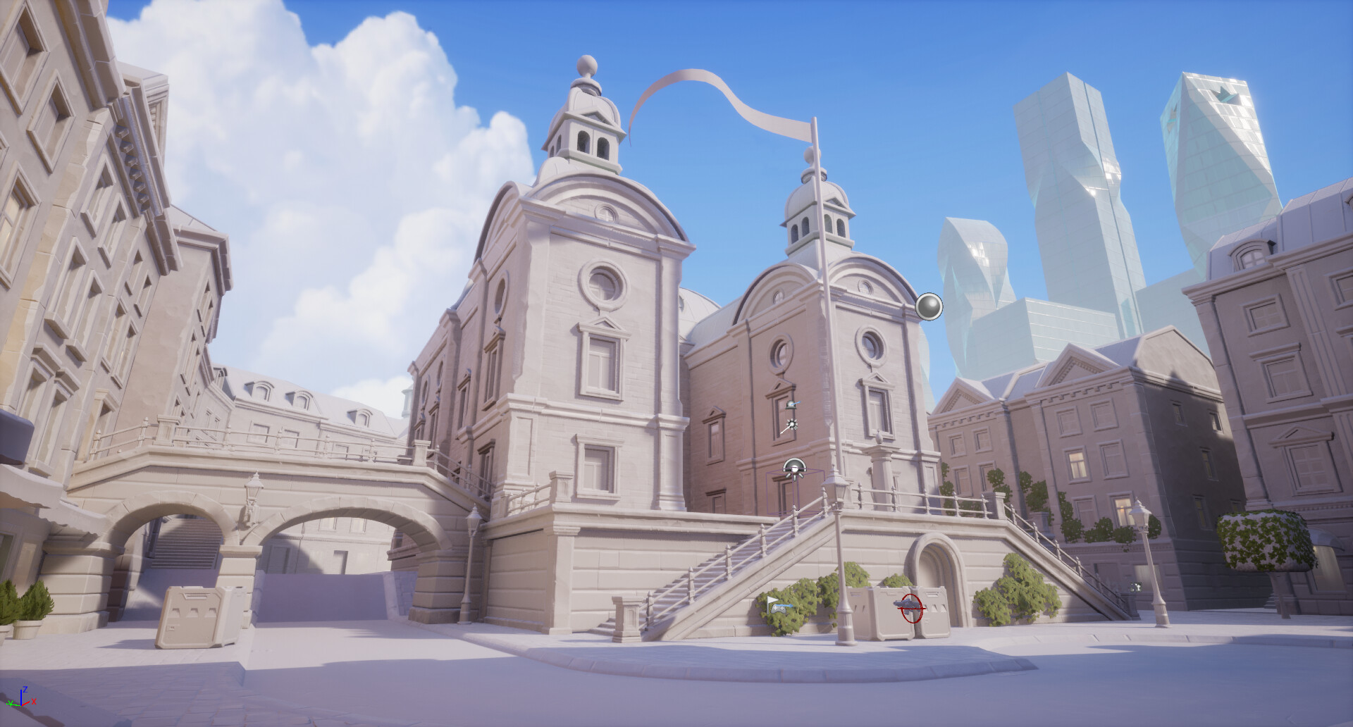 Bo Cheng - Stylized Urban Combat Map – Game Environment Design ( WIP )