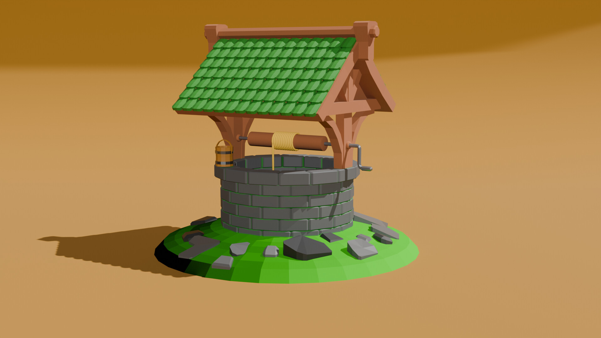 ArtStation - Stylized Water Well