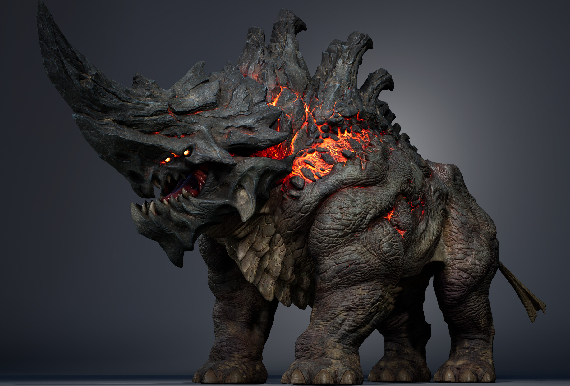 ArtStation - Rhino_Creature