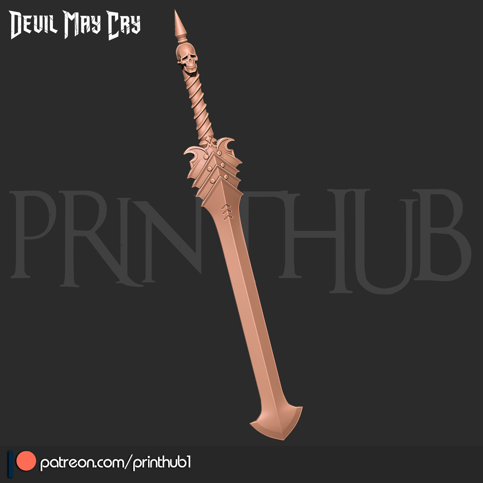 Printhub - Baul Sword from devil may cry anime 2007 for cosplay