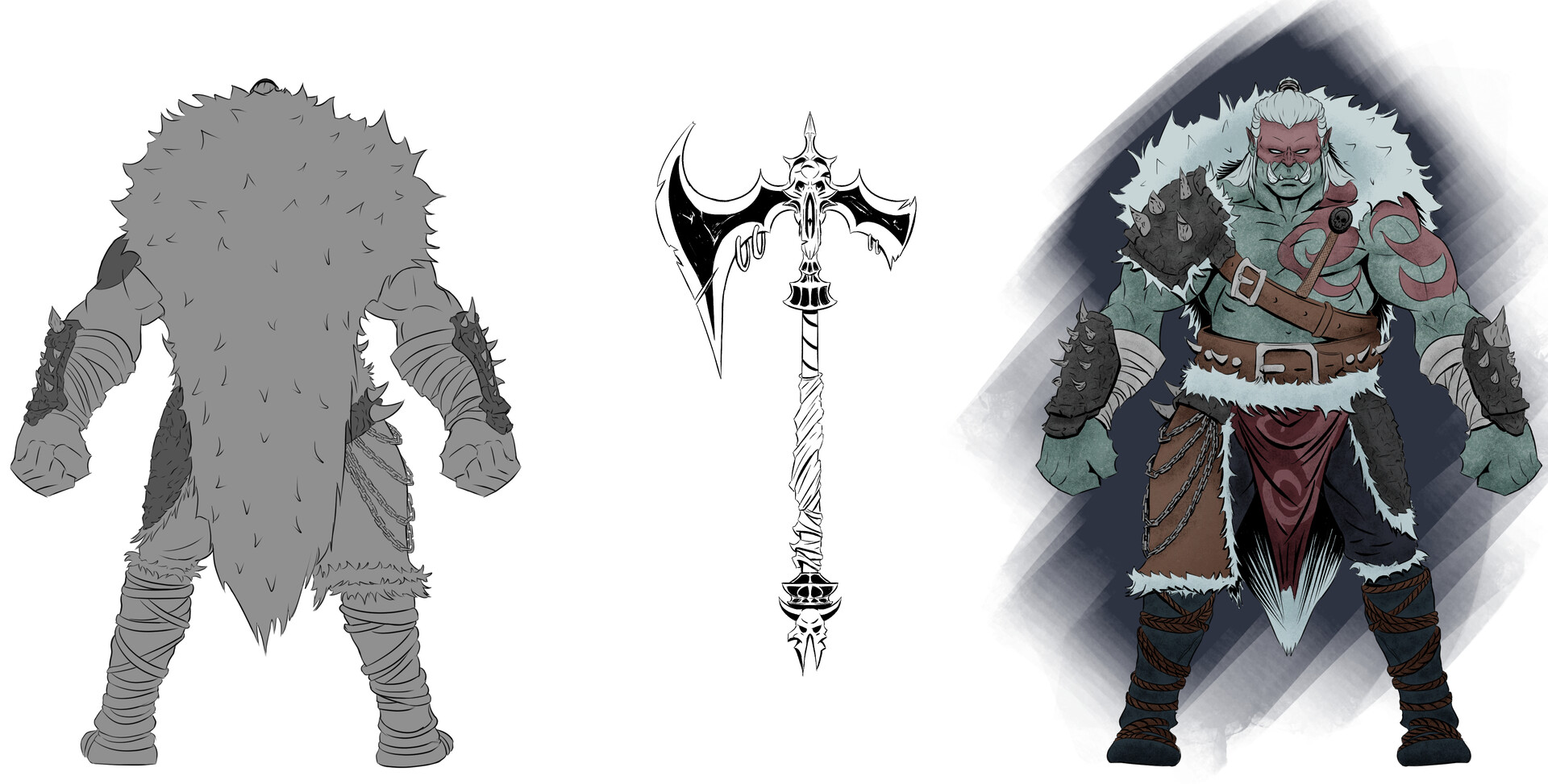 ArtStation - Yarl Warlord Khazdrak the Iron Maw (Orcish Clans)