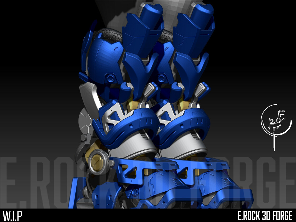 EROCK 3D FORGE - Mech Female II – leg update 3