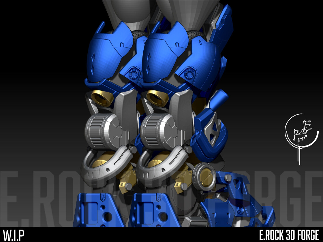 EROCK 3D FORGE - Mech Female II – leg update 3