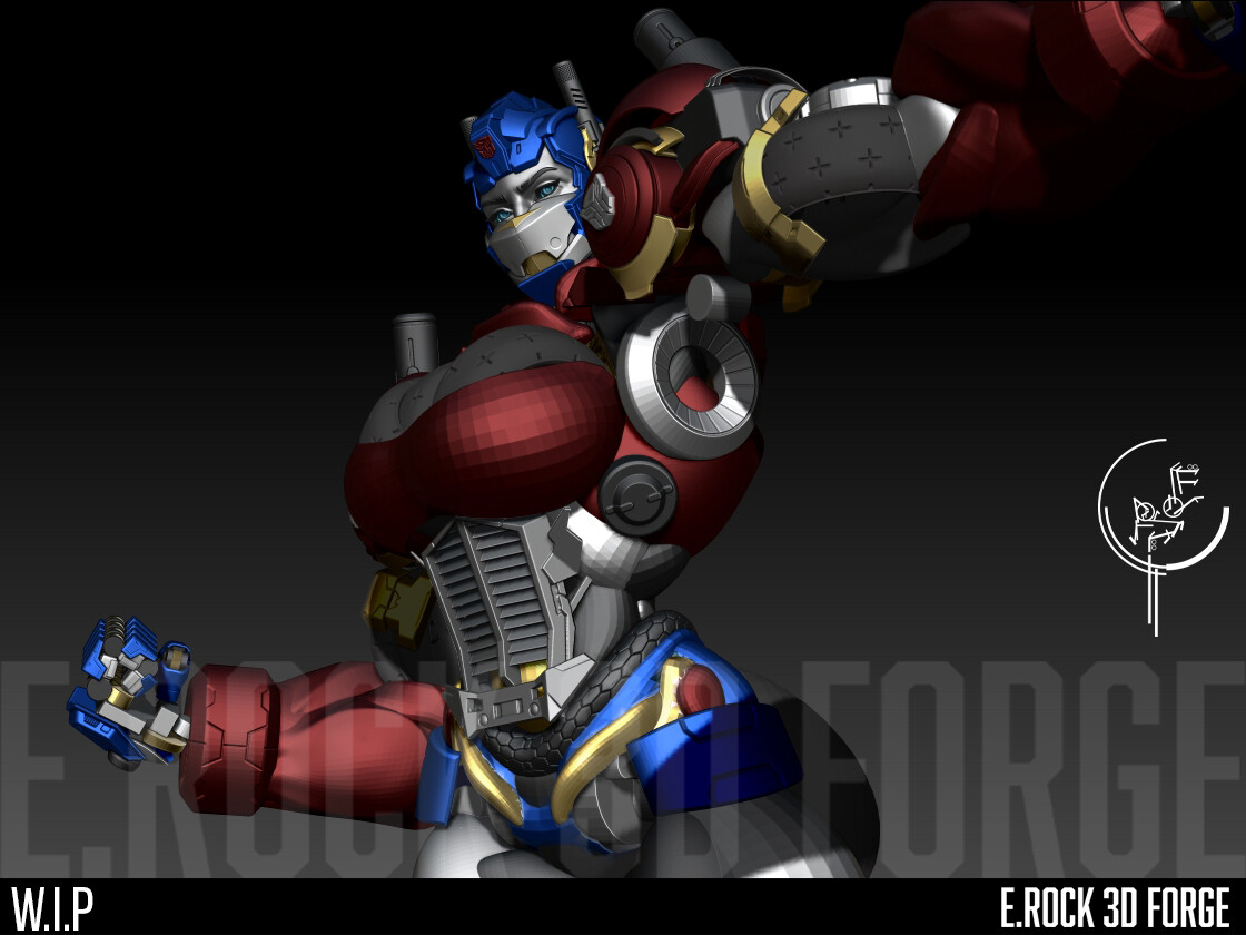 EROCK 3D FORGE - Mech Female II – full update 2 pose 4 mids