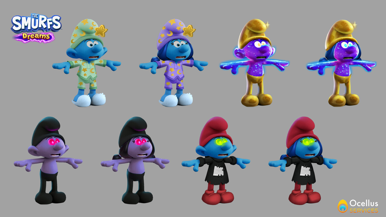 Ocellus - SERVICES - The Smurfs Dreams: All Outfits - 2D