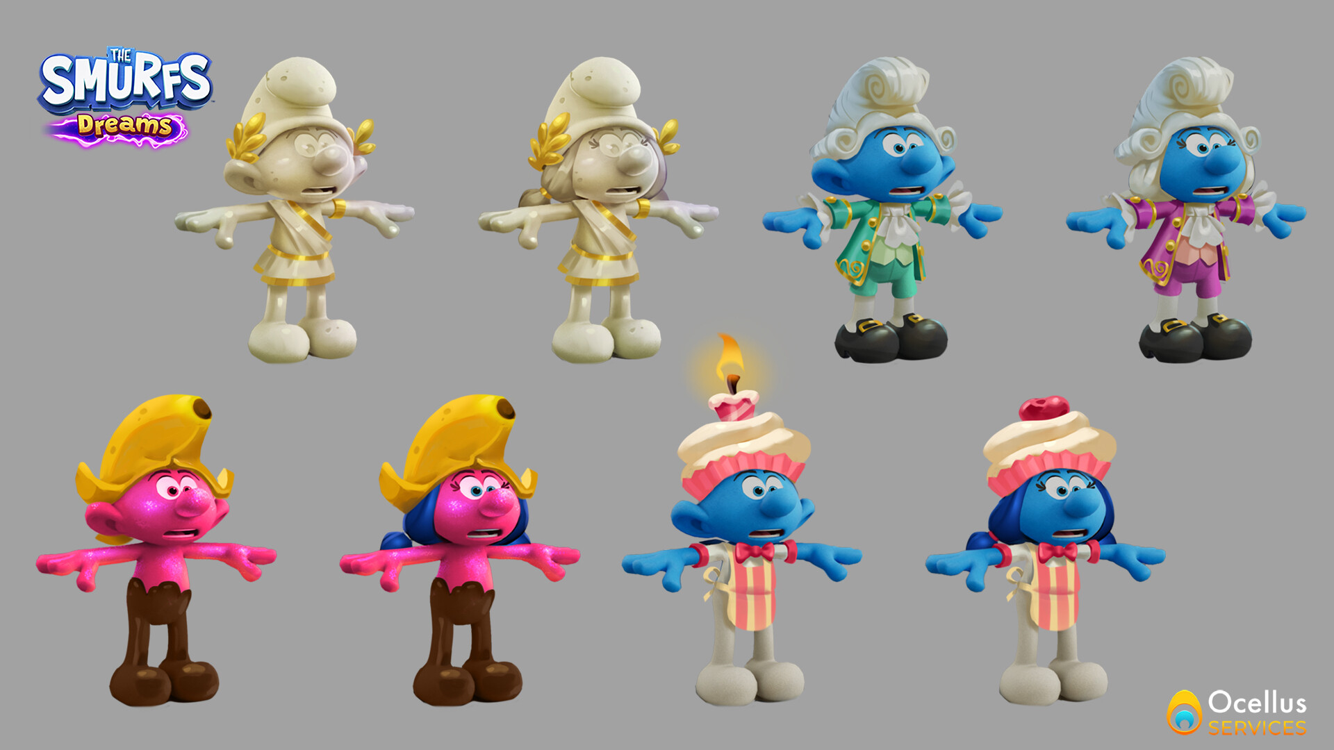 Ocellus - SERVICES - The Smurfs Dreams: All Outfits - 2D