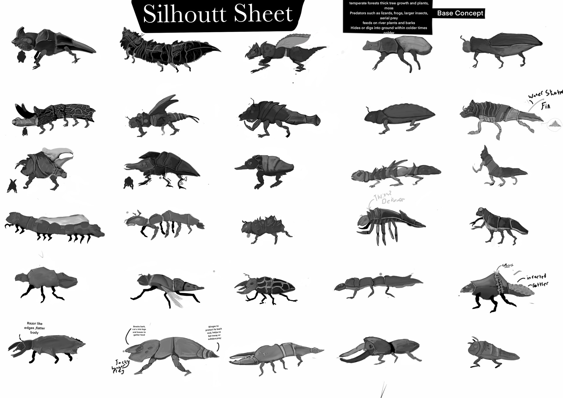 ArtStation - Alien Insect concepts