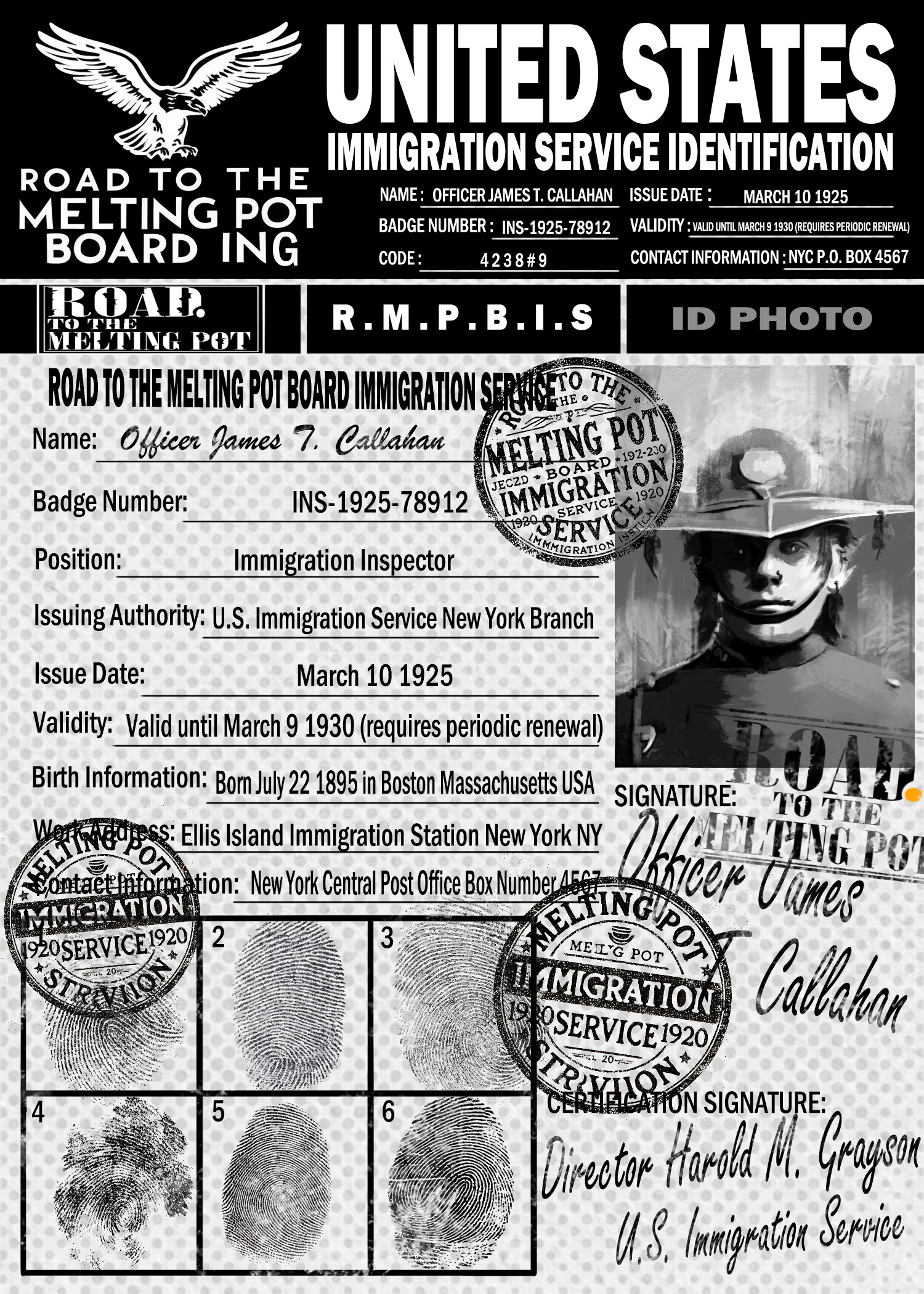 Yan Song Deng - ROAD TO THE MELTING POT Character & Item Cards