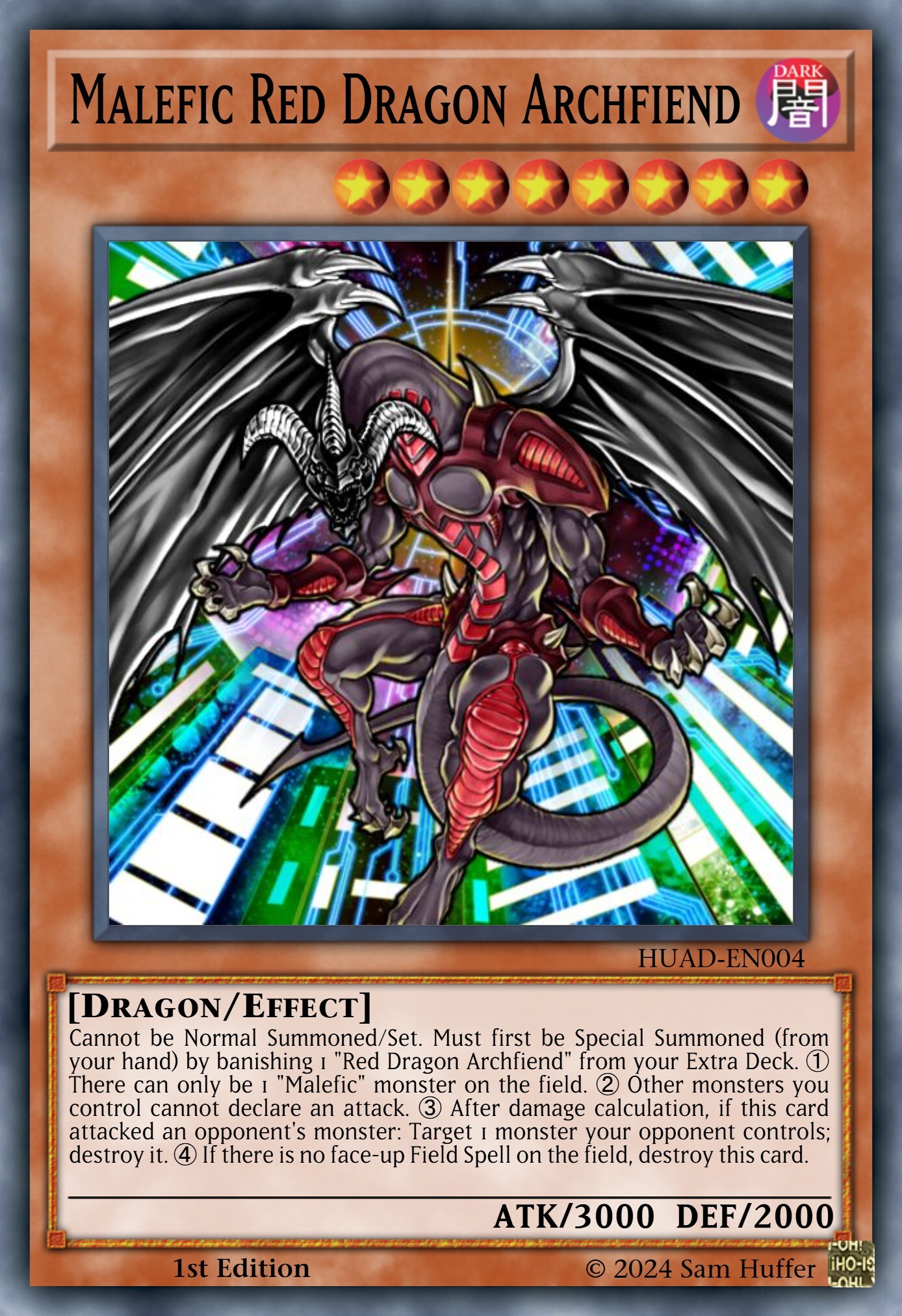 ArtStation - Malefic Red Dragon Archfiend (Custom Yu-Gi-Oh! Card)