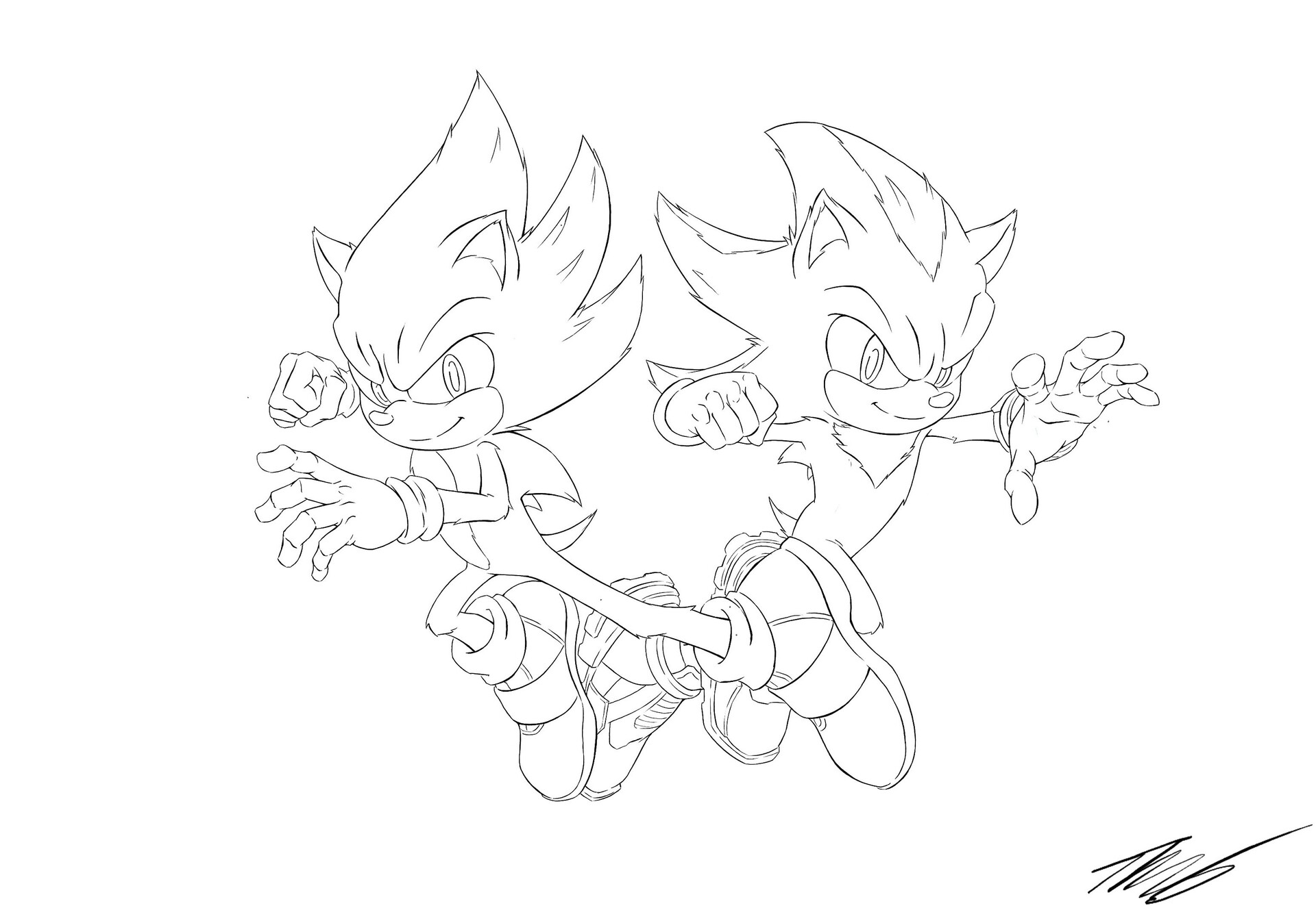 shadow coloring pages sonic 3