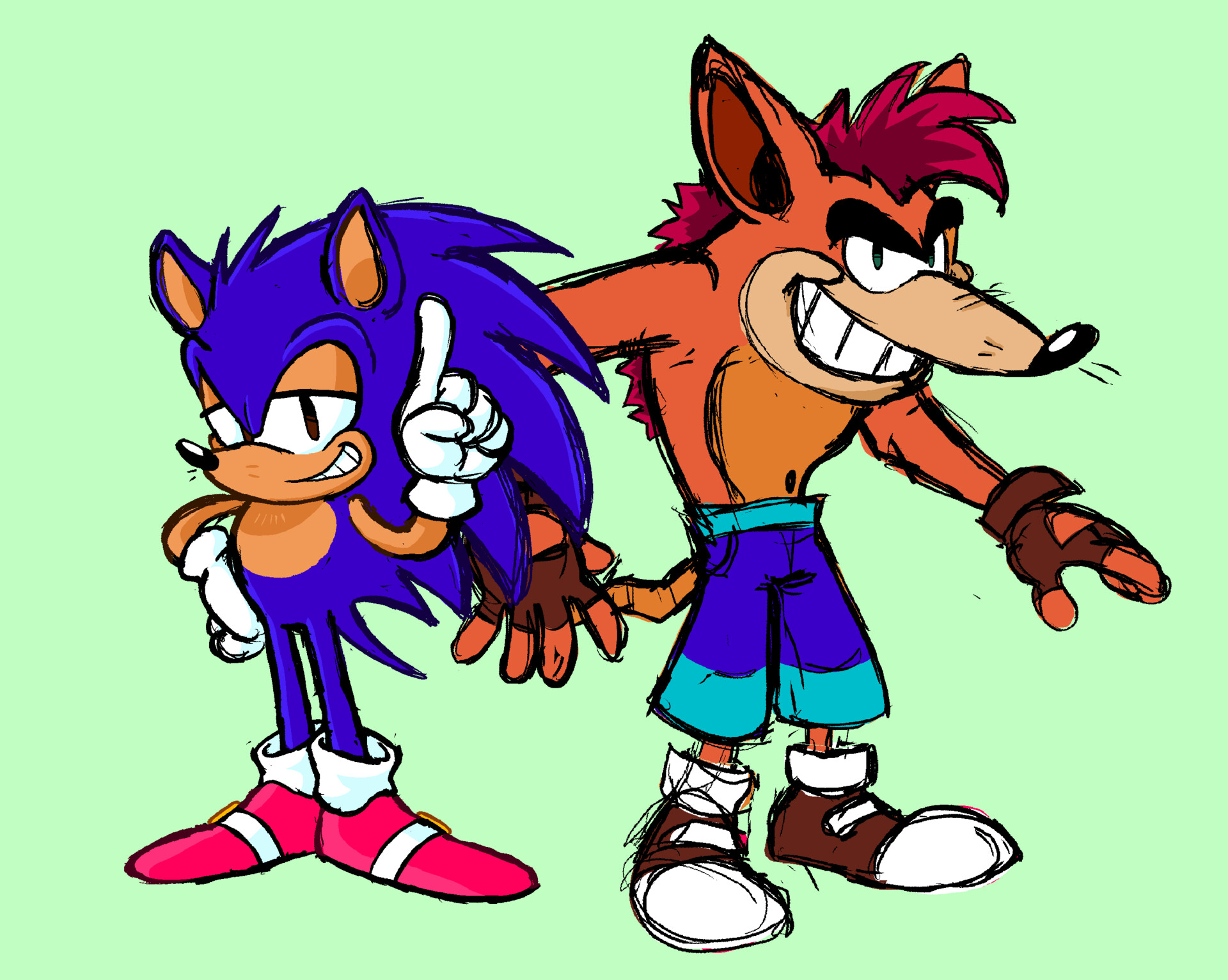 ArtStation - Sonic + Crash