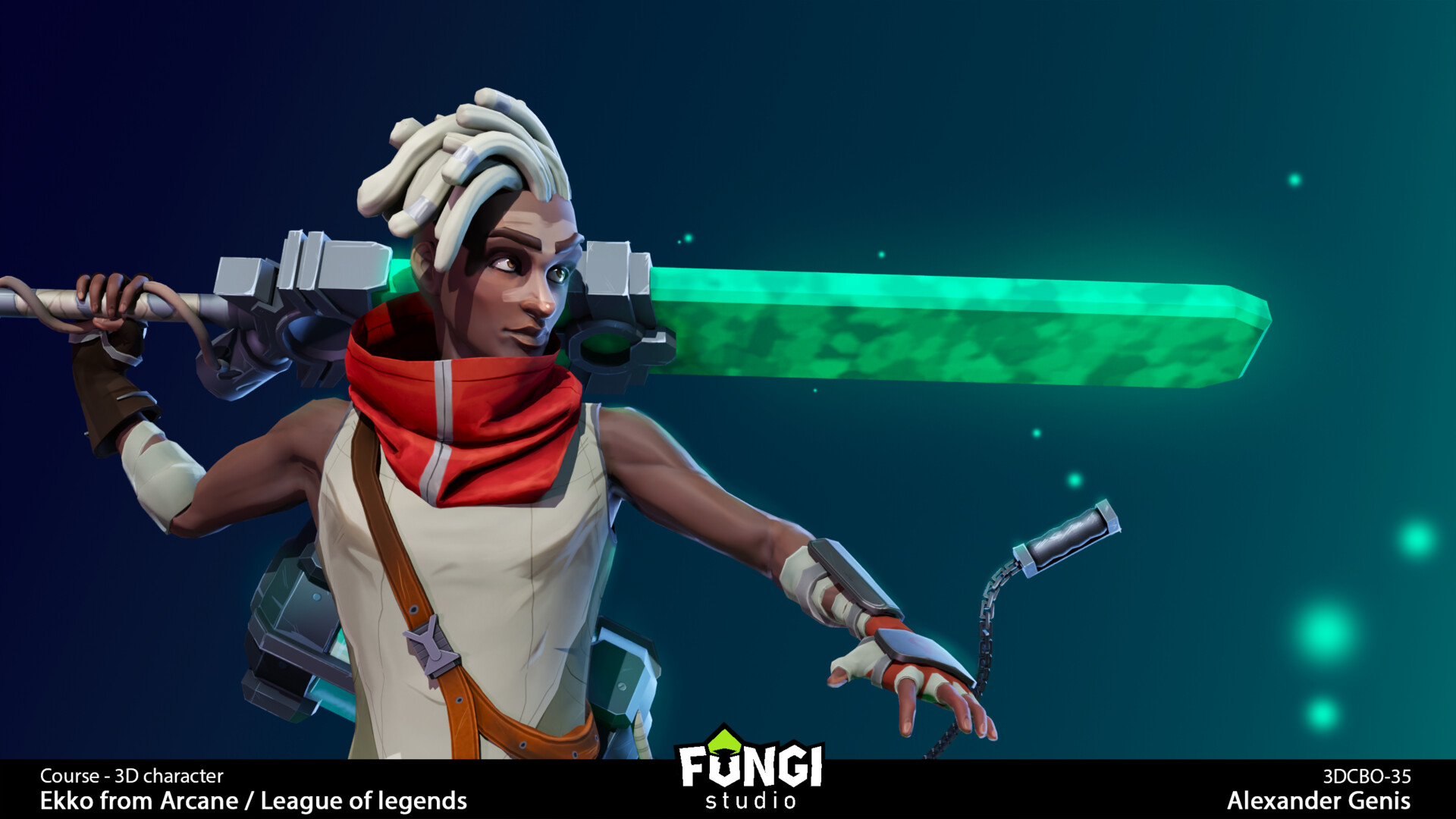 ArtStation - Ekko from Arcane/League/2XKO of legends 3d model