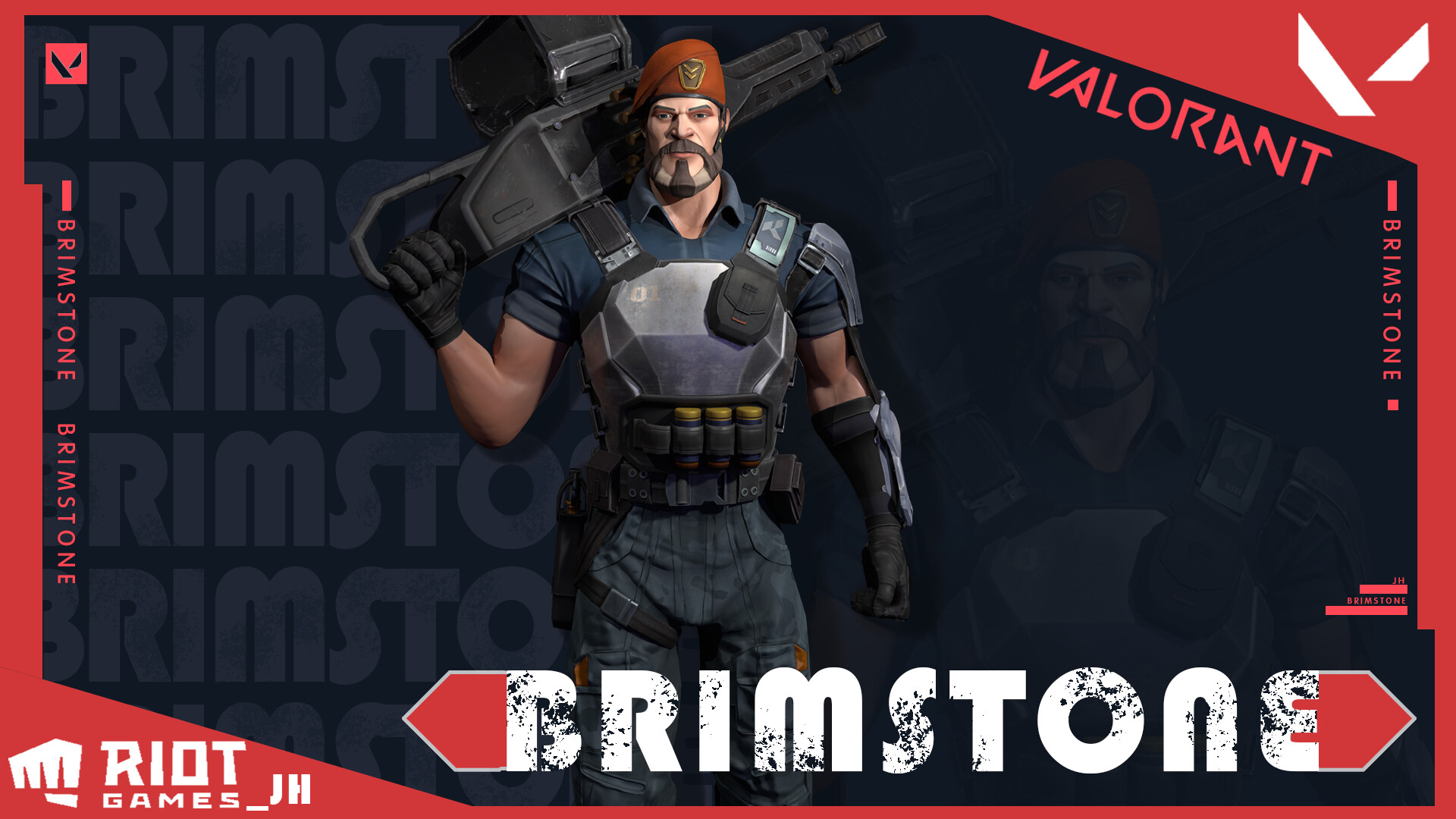 ArtStation - Valorant Brimstone_3d modeling