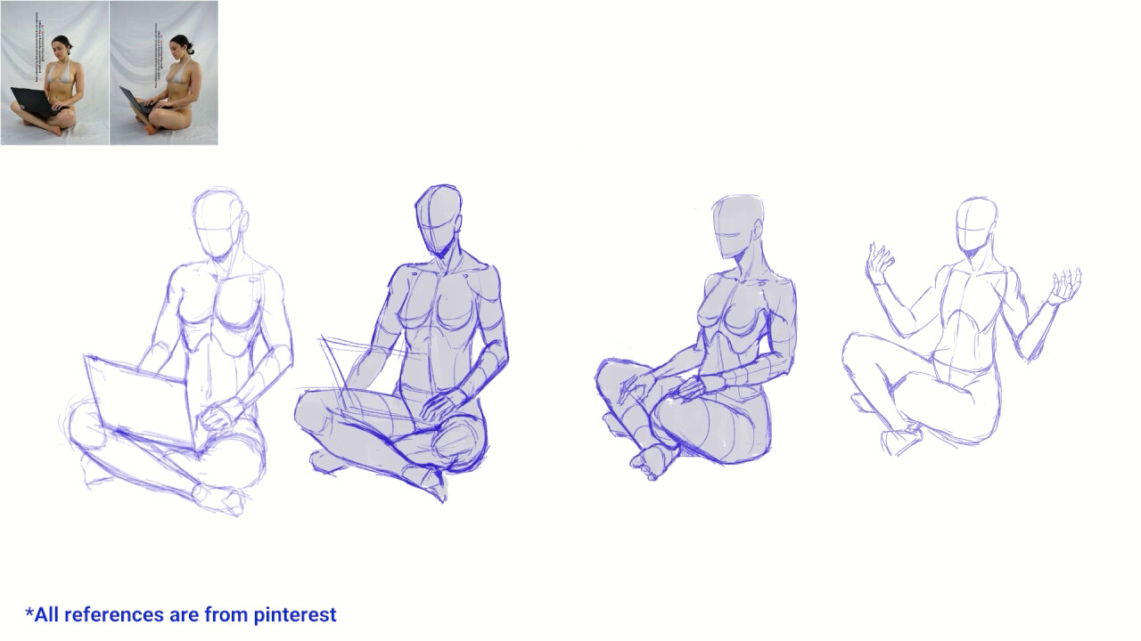 sitting reference pinterest
