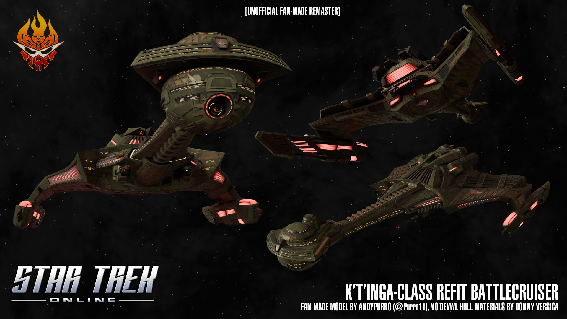 Andrew Au - K'T'inga-Class Battlecruiser Refit Fan made Remaster