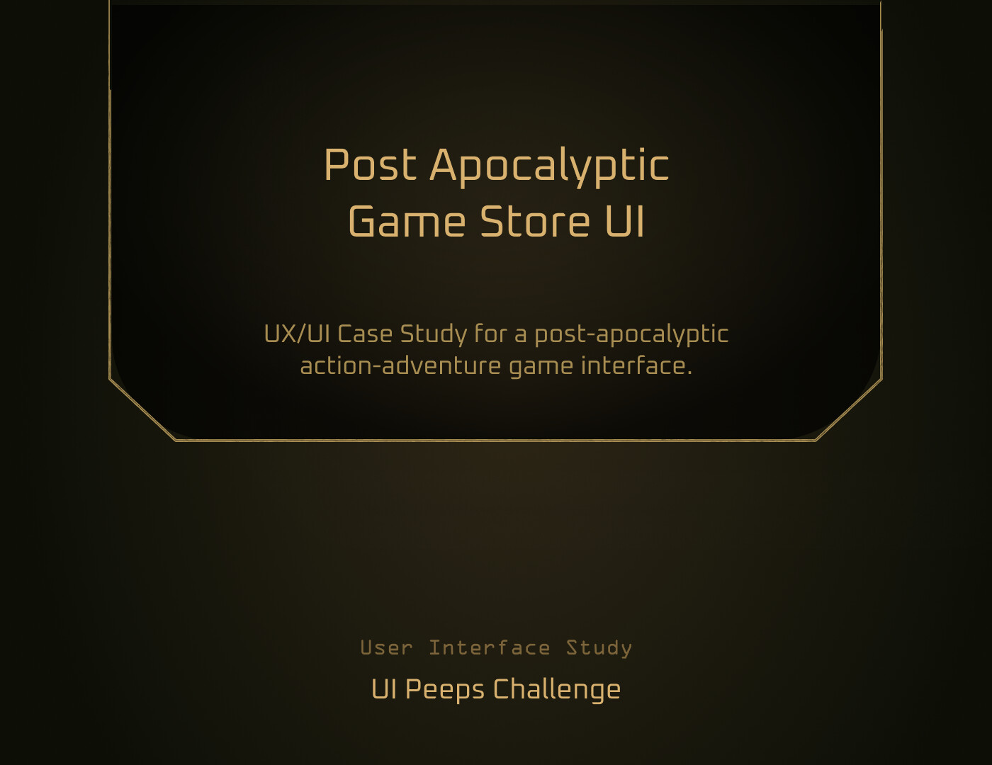 ArtStation - Post-Apocalyptic Shop UI