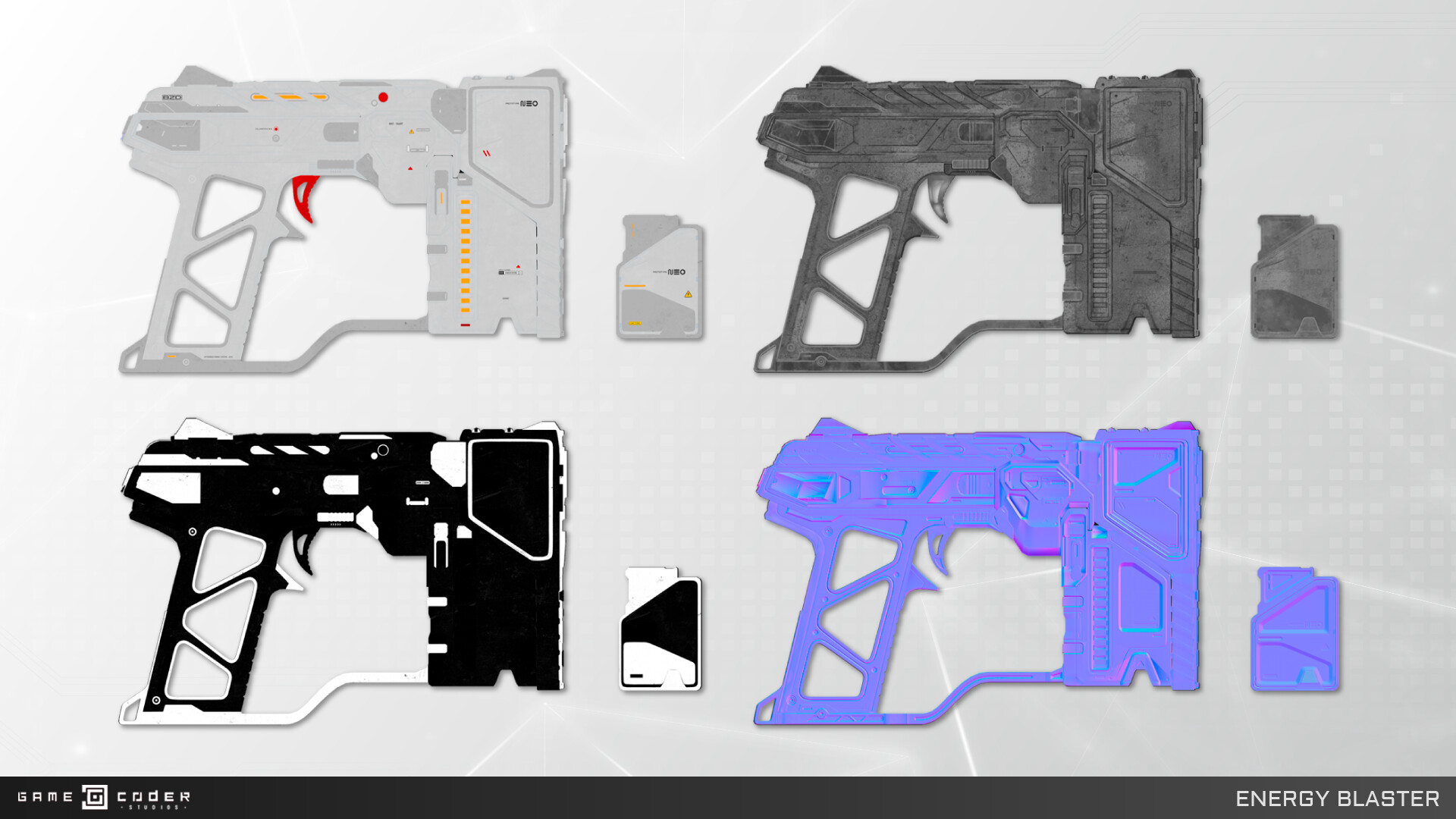 Art Portfolio - GameCoder Studios - Energy Blaster