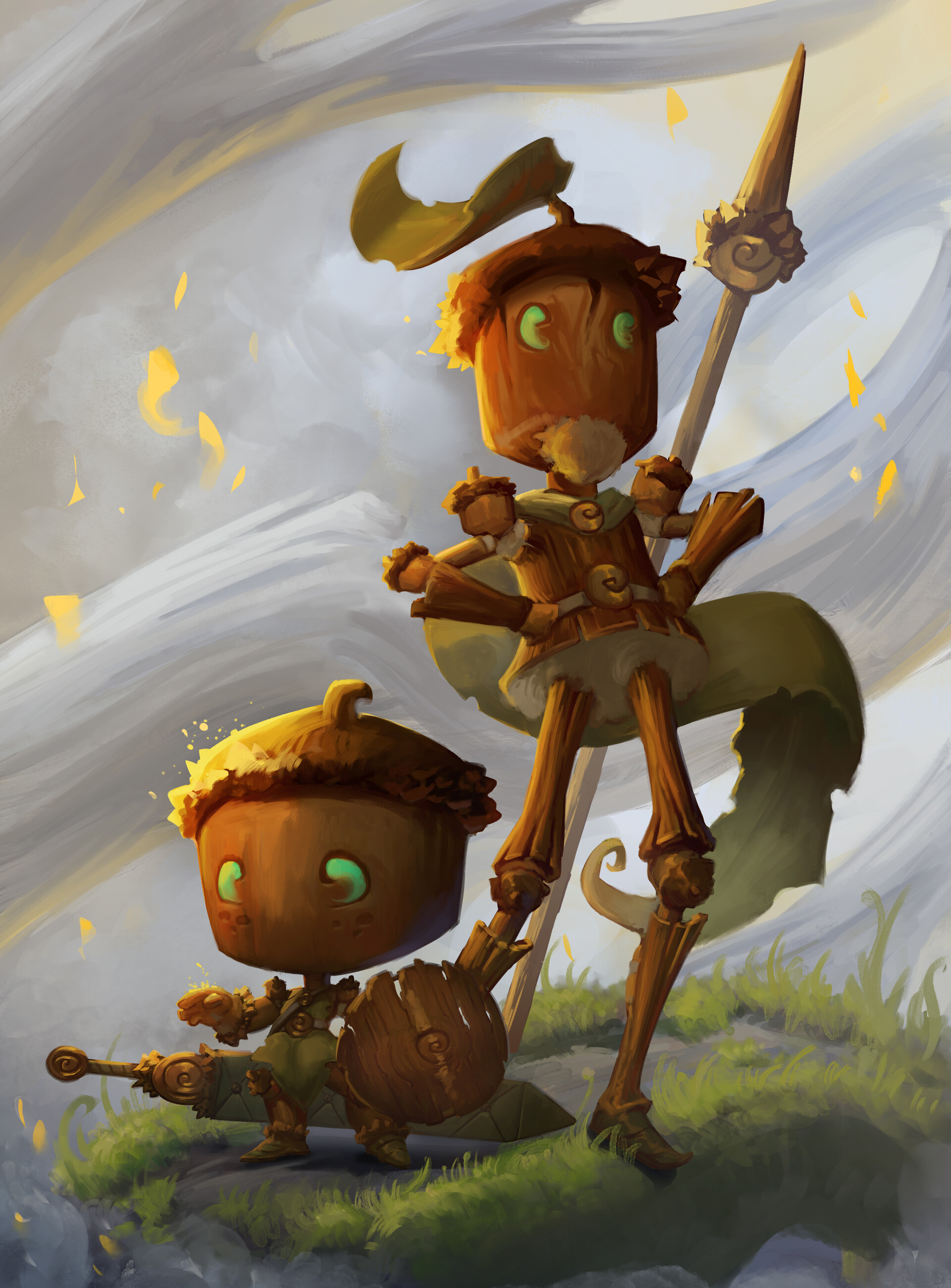 ArtStation - Sir OakLance & Ack the Squire