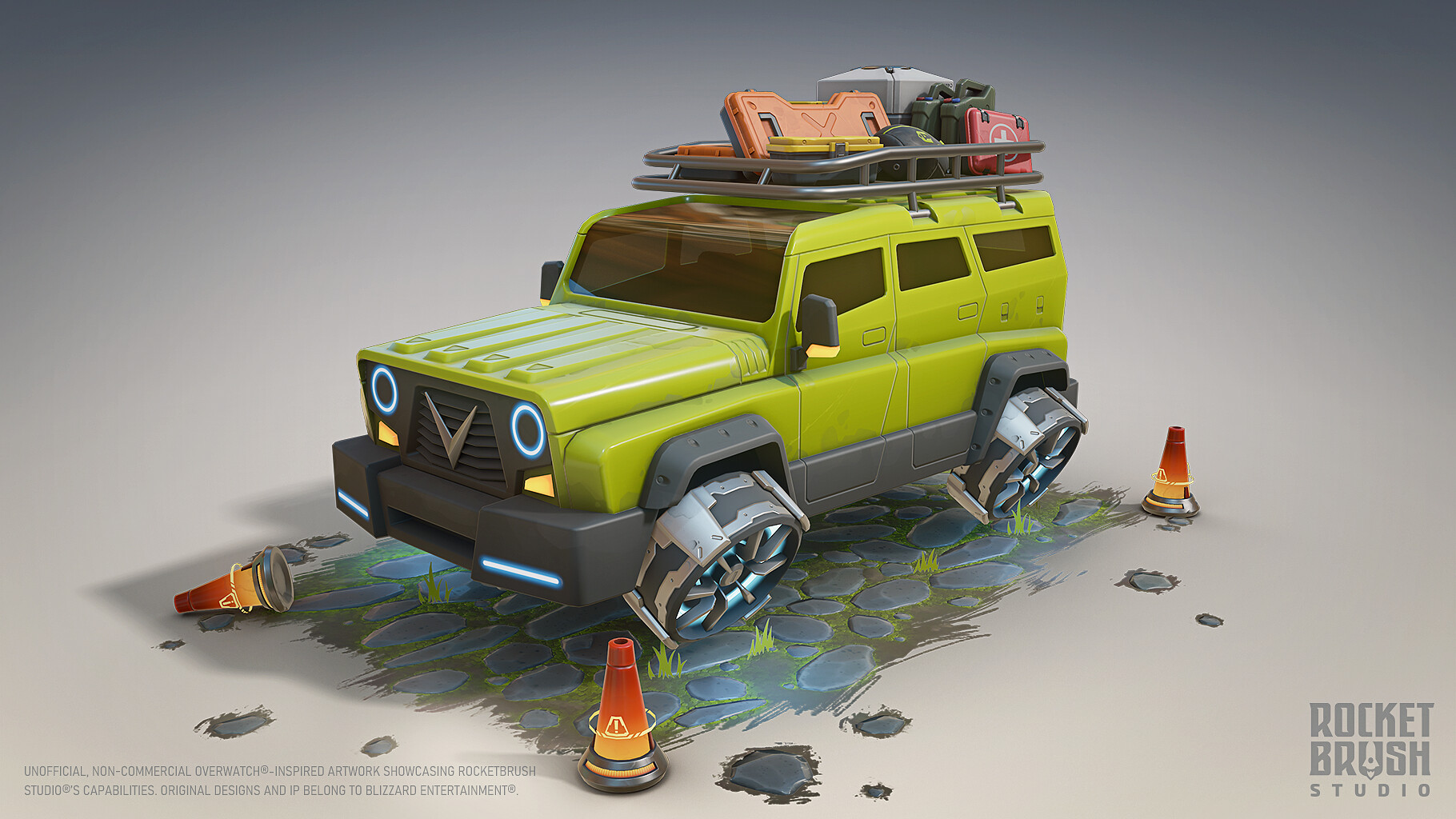 RocketBrush Studio - Overwatch-Based 3D Vehicle & Props