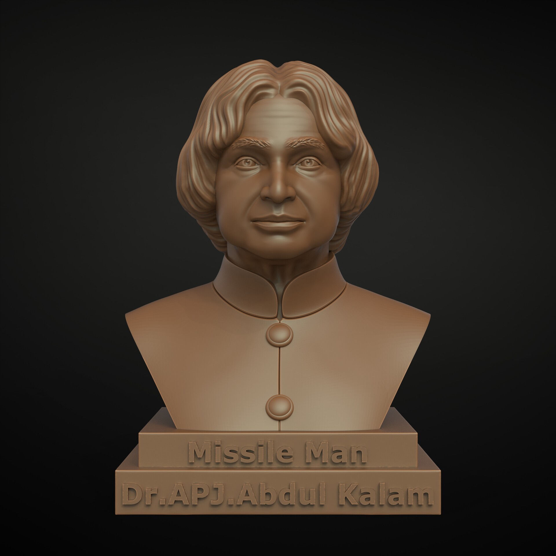 ArtStation - Abdul Kalam 3D Model