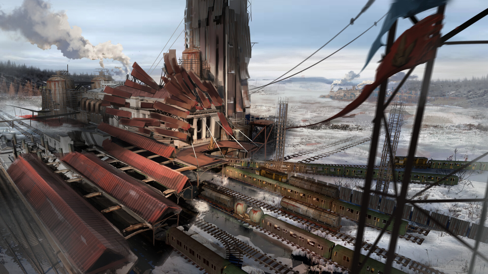 ArtStation - Bloody train station